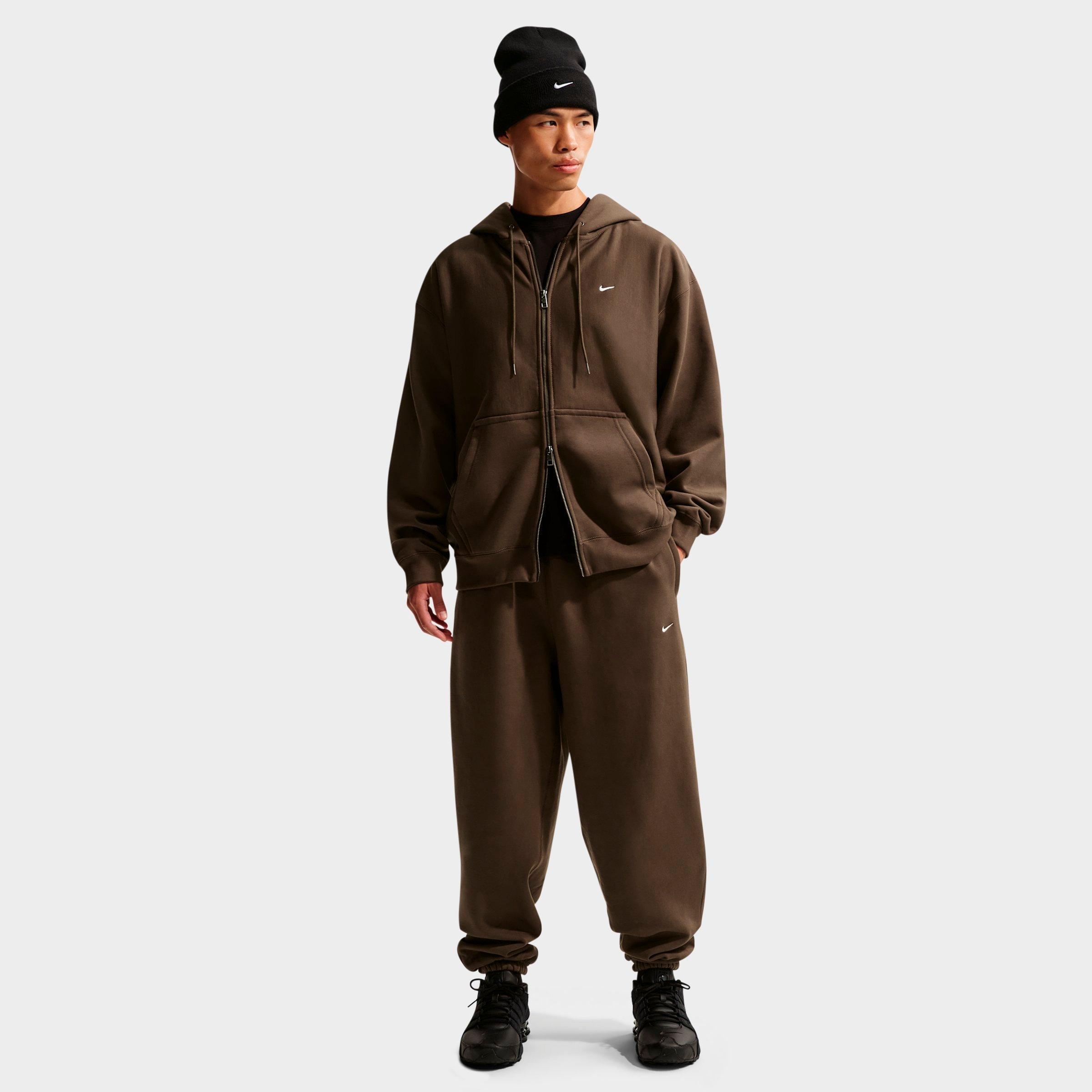 Click here for Nike Mens Solo Swoosh Cuffed Fleece Pants in Dark... prices