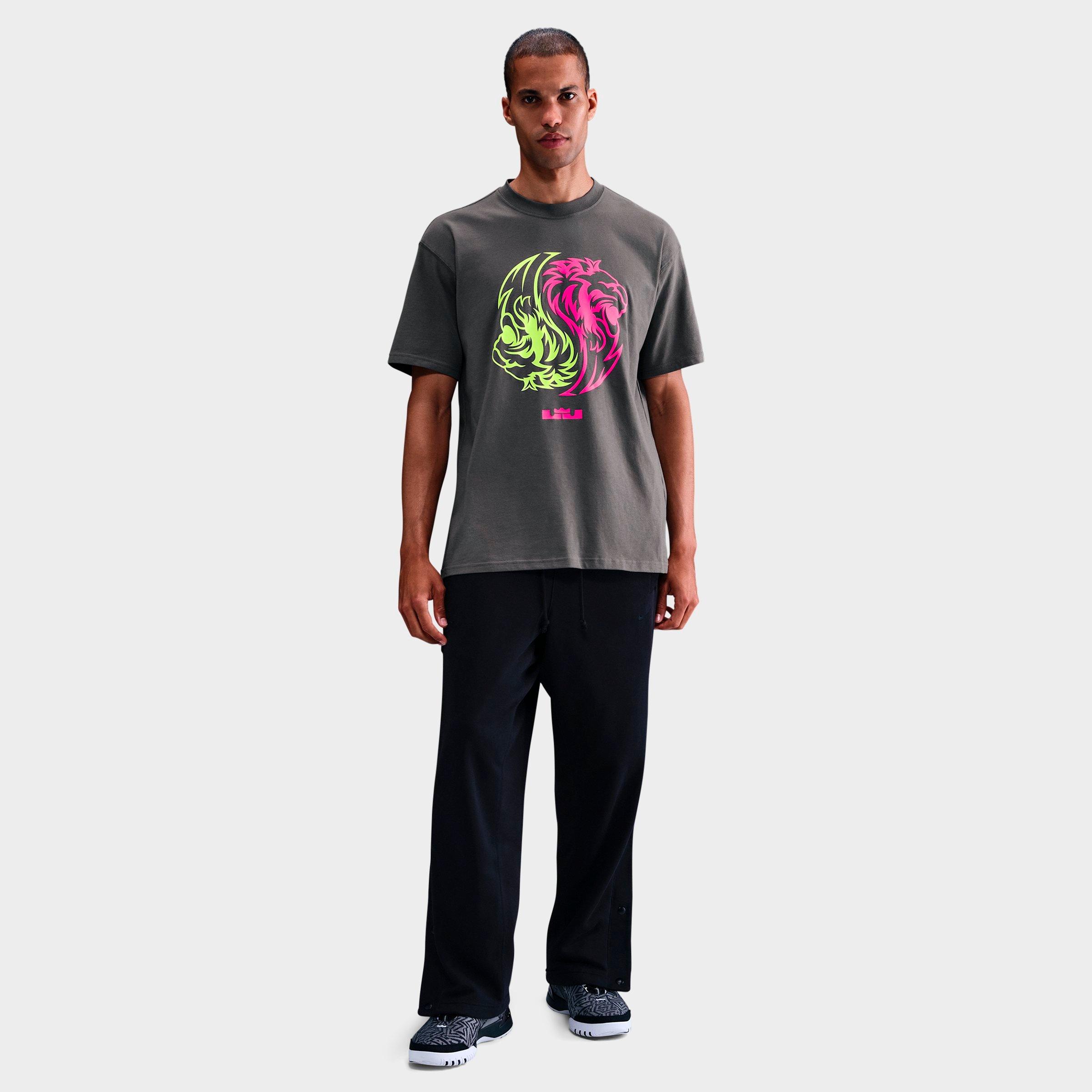 Click here for Nike Mens LeBron Lion Logo T-Shirt in Iron Grey Si... prices
