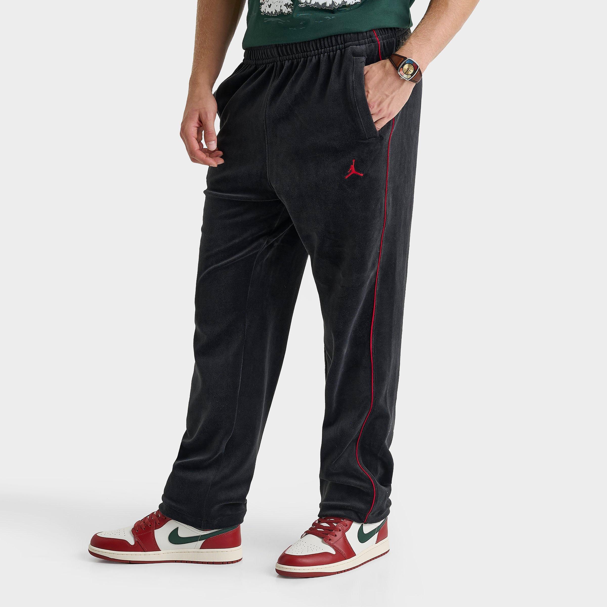 Click here for Jordan Mens Brooklyn Velour Track Pants in Black/G... prices