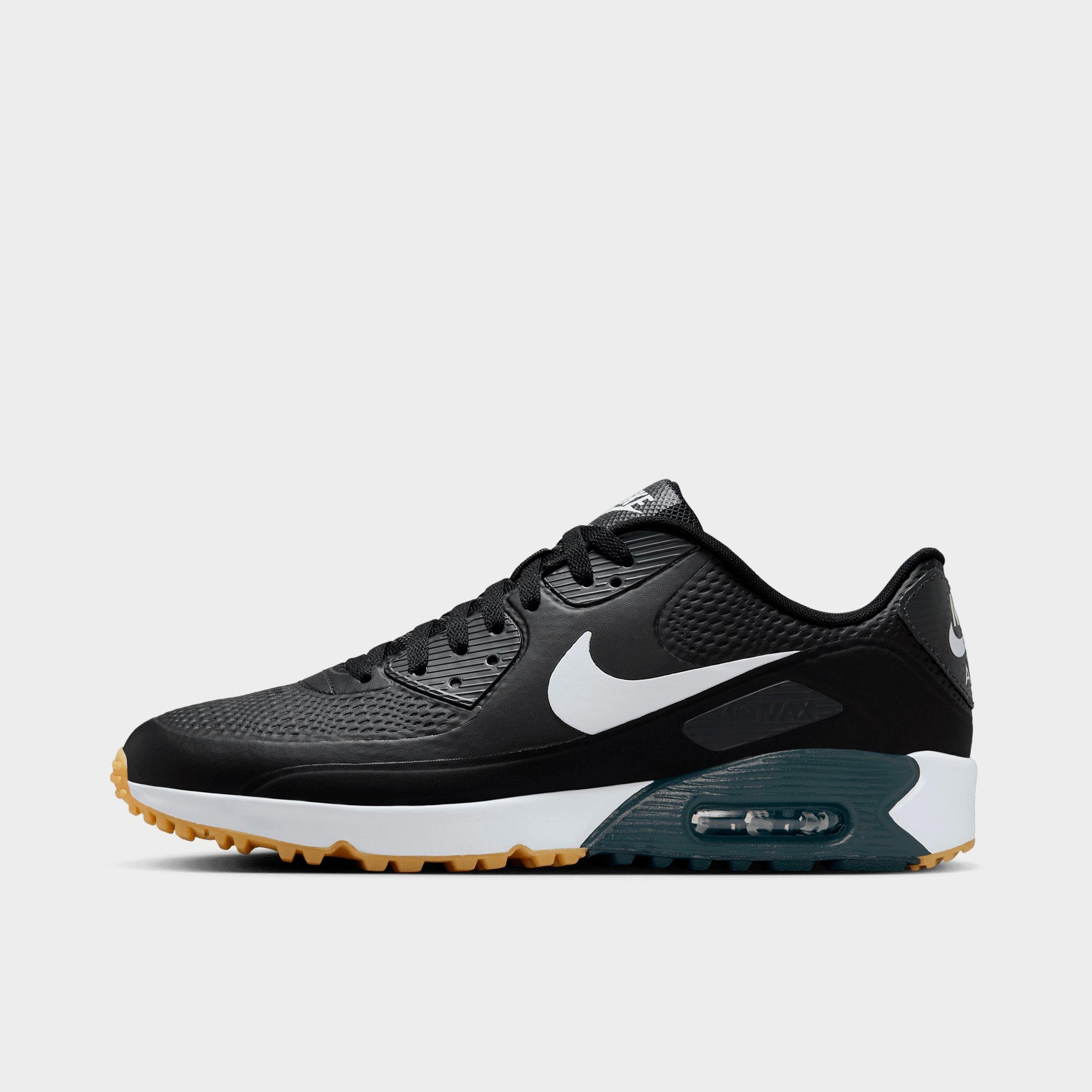 Click here for Nike Mens Air Max 90 Golf Shoes in Black/White Siz... prices