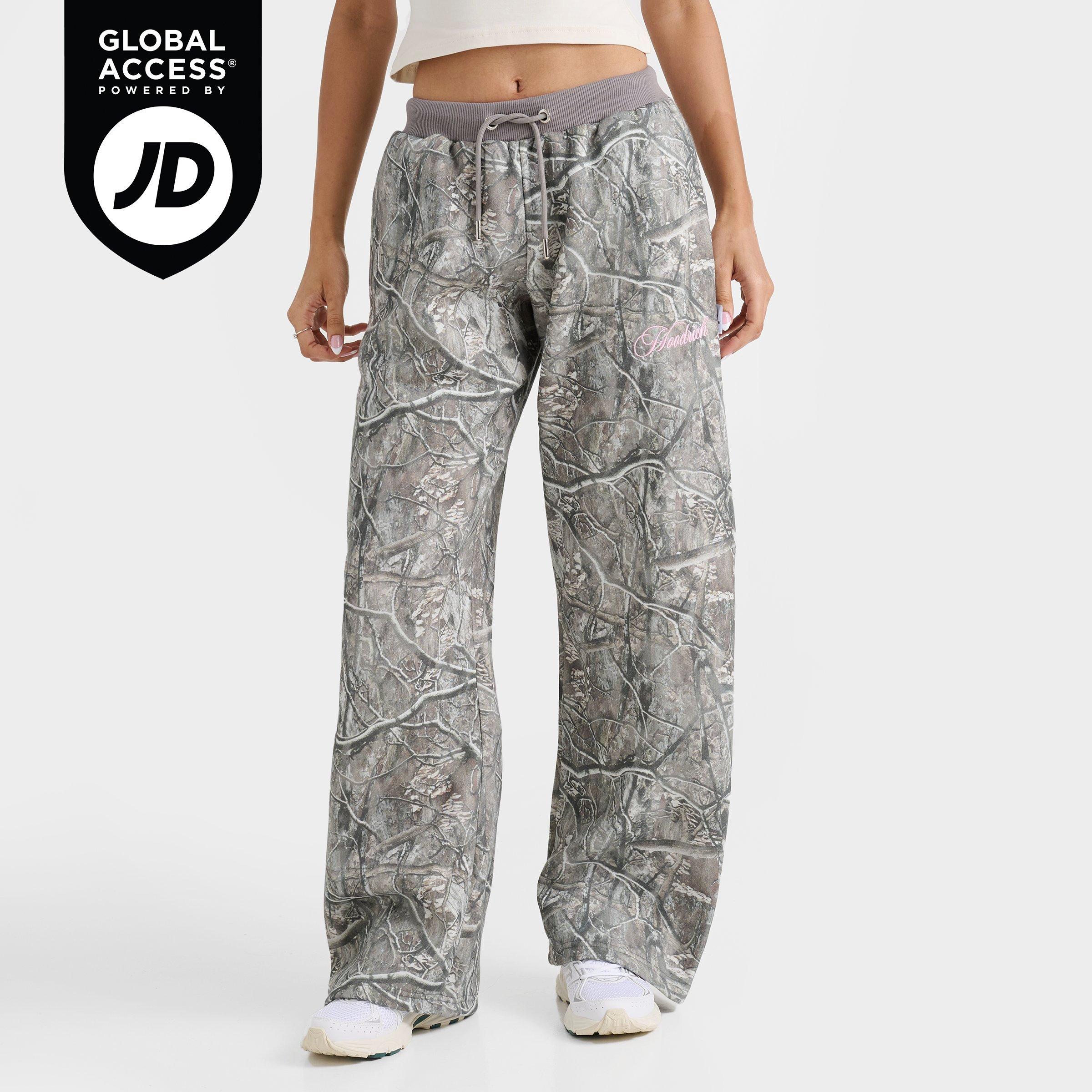 Click here for Hoodrich Womens Low-Rise Wide-Leg Pants in Camo/Pi... prices