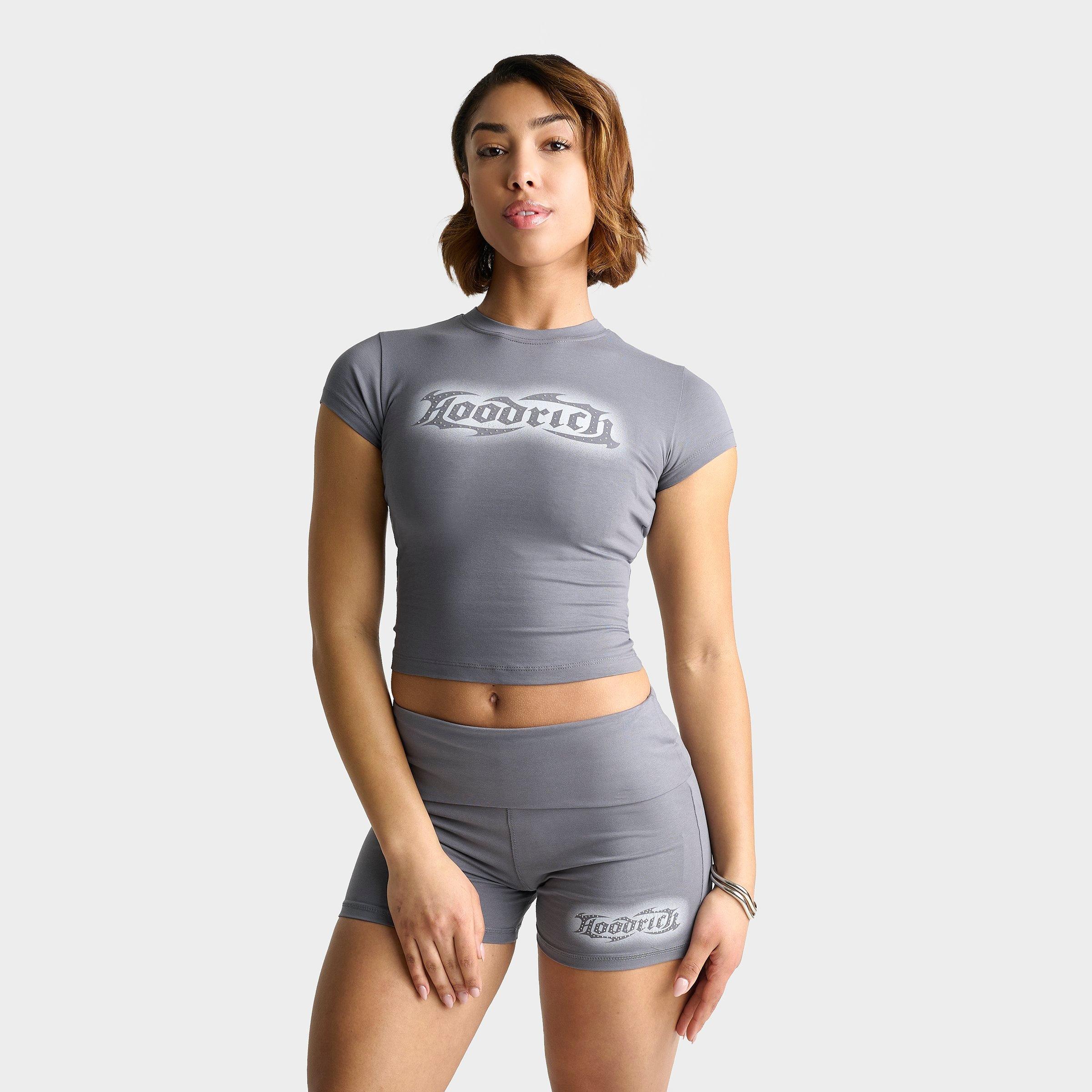 Click here for Hoodrich Womens Luz Rhinestone Cap-Sleeve Fitted T... prices