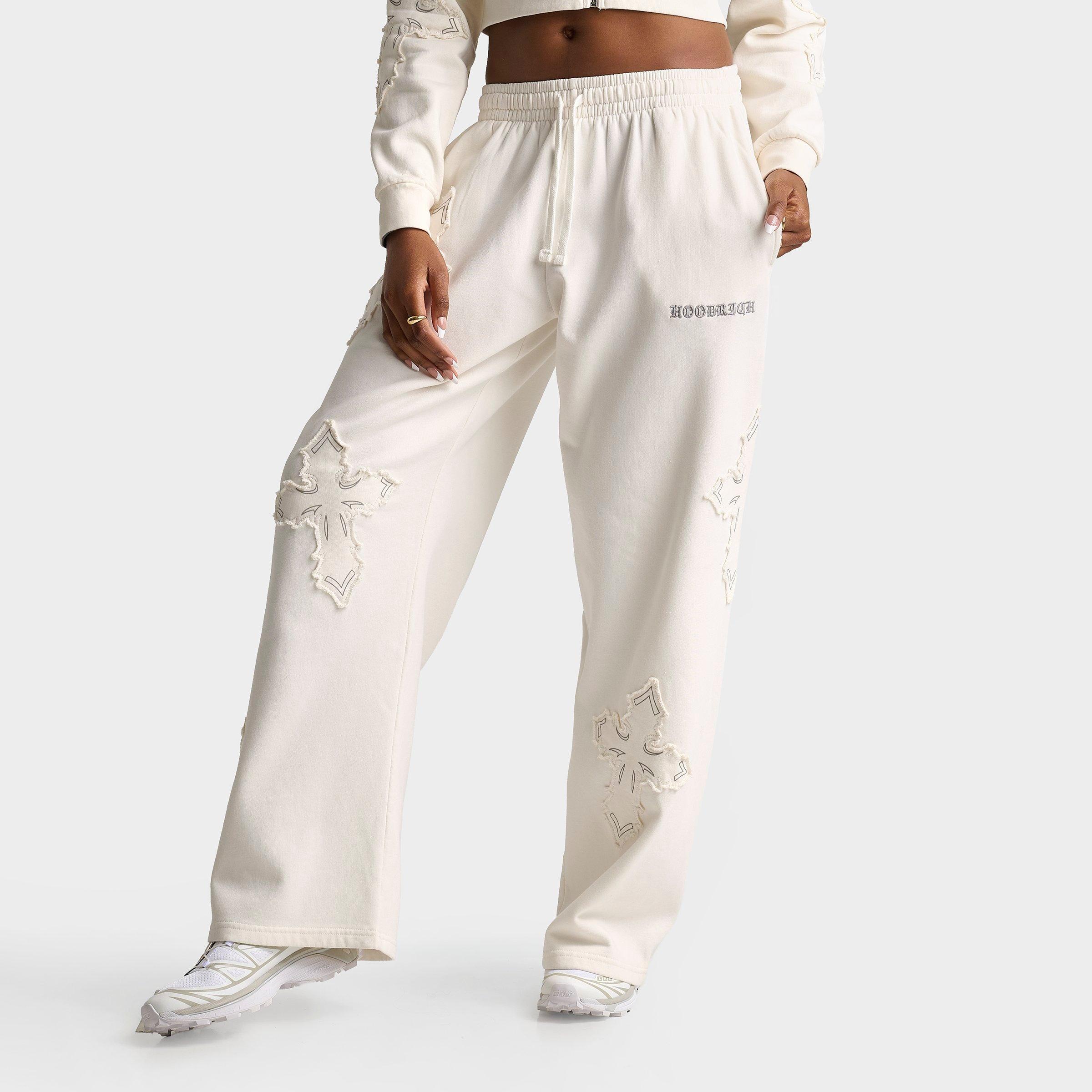 Click here for Hoodrich Womens NYX Oversized Wide-Leg Fleece Jogg... prices