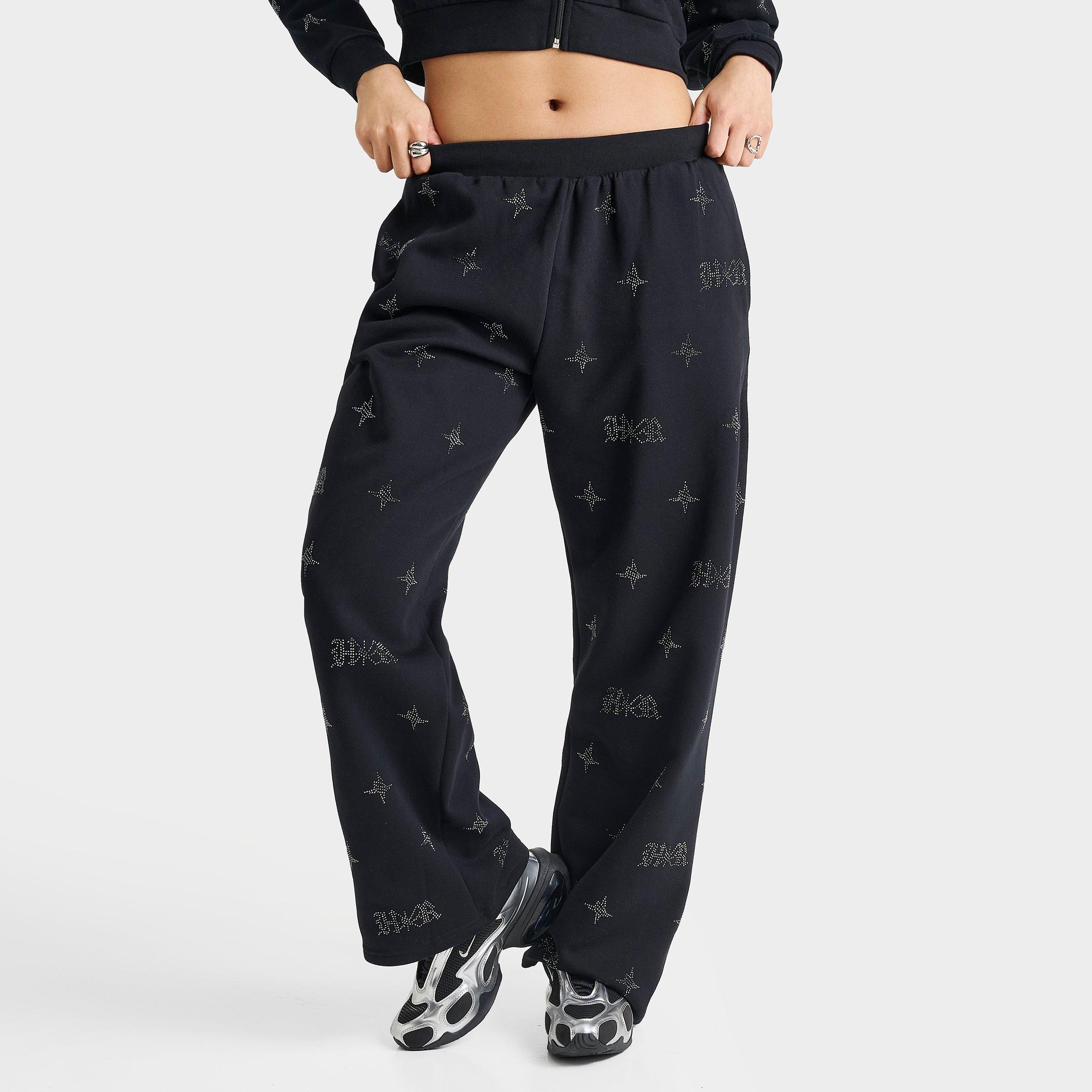 Click here for Hoodrich Womens Razor Rhinestone Wide-Leg Jogger P... prices