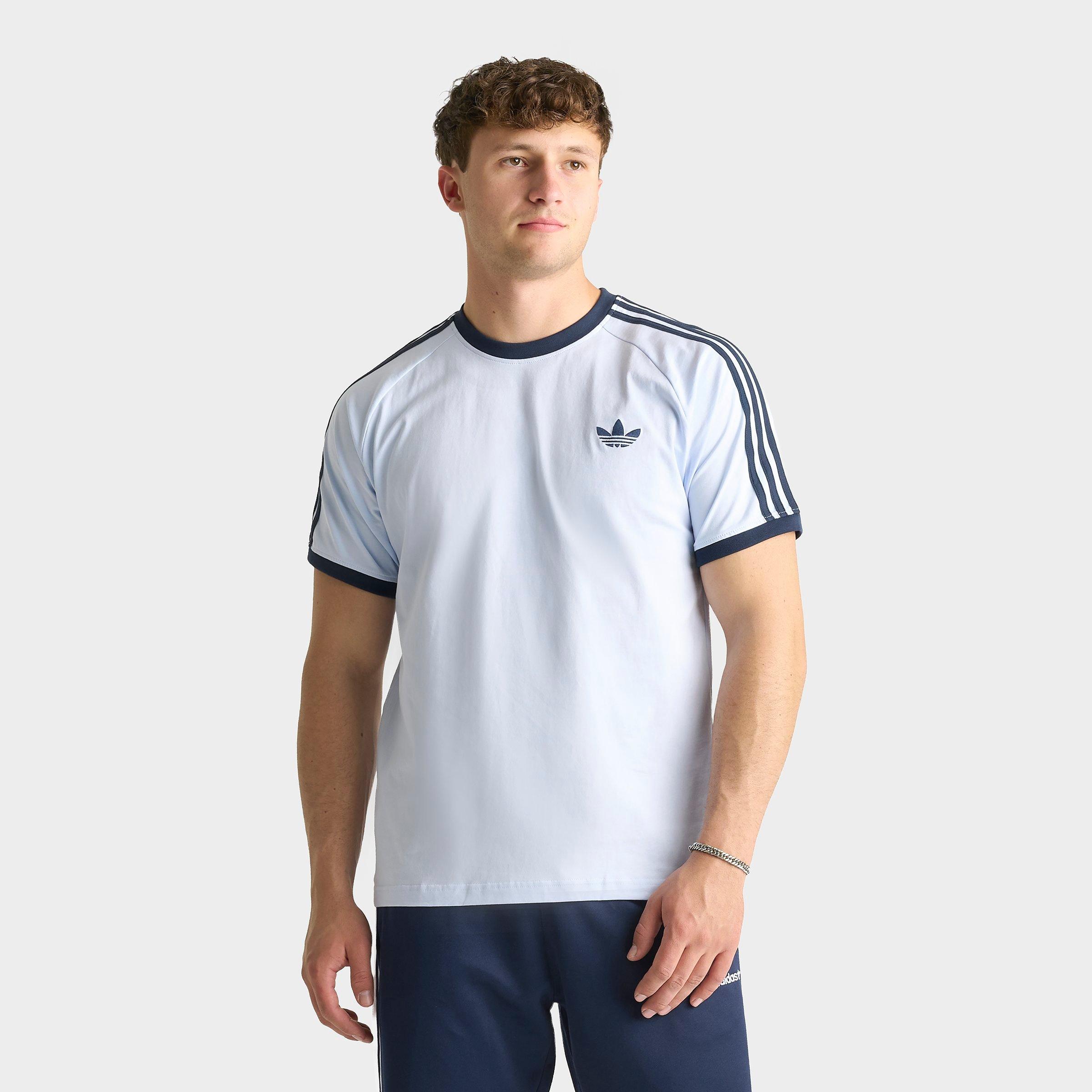 Click here for adidas Mens Originals Cali T-Shirt in Crystal Sky/... prices