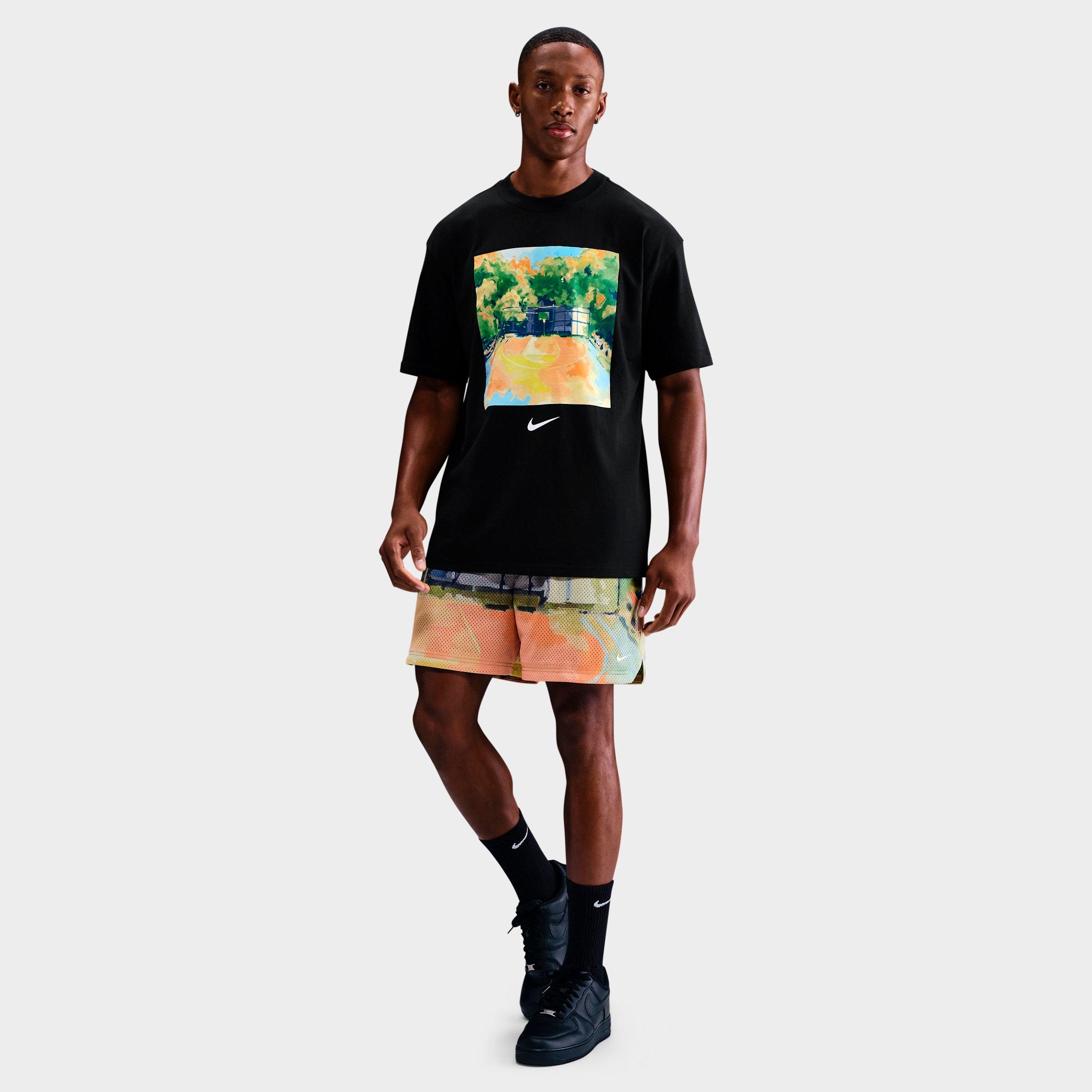 Click here for Nike Mens Dri-FIT Allover Print Mesh 5 Basketball... prices