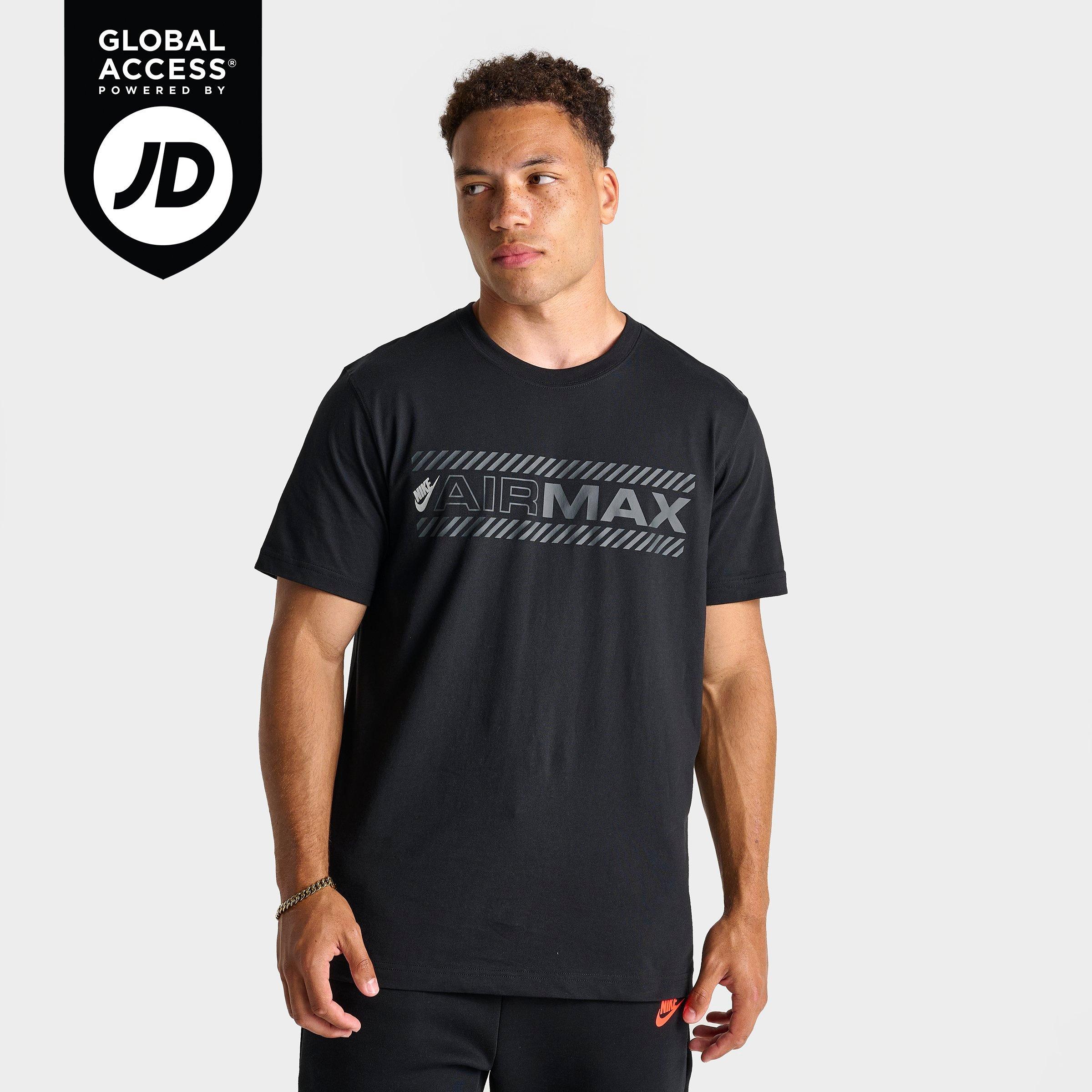 Click here for Nike Mens Air Max Graphic Logo T-Shirt in Black Si... prices