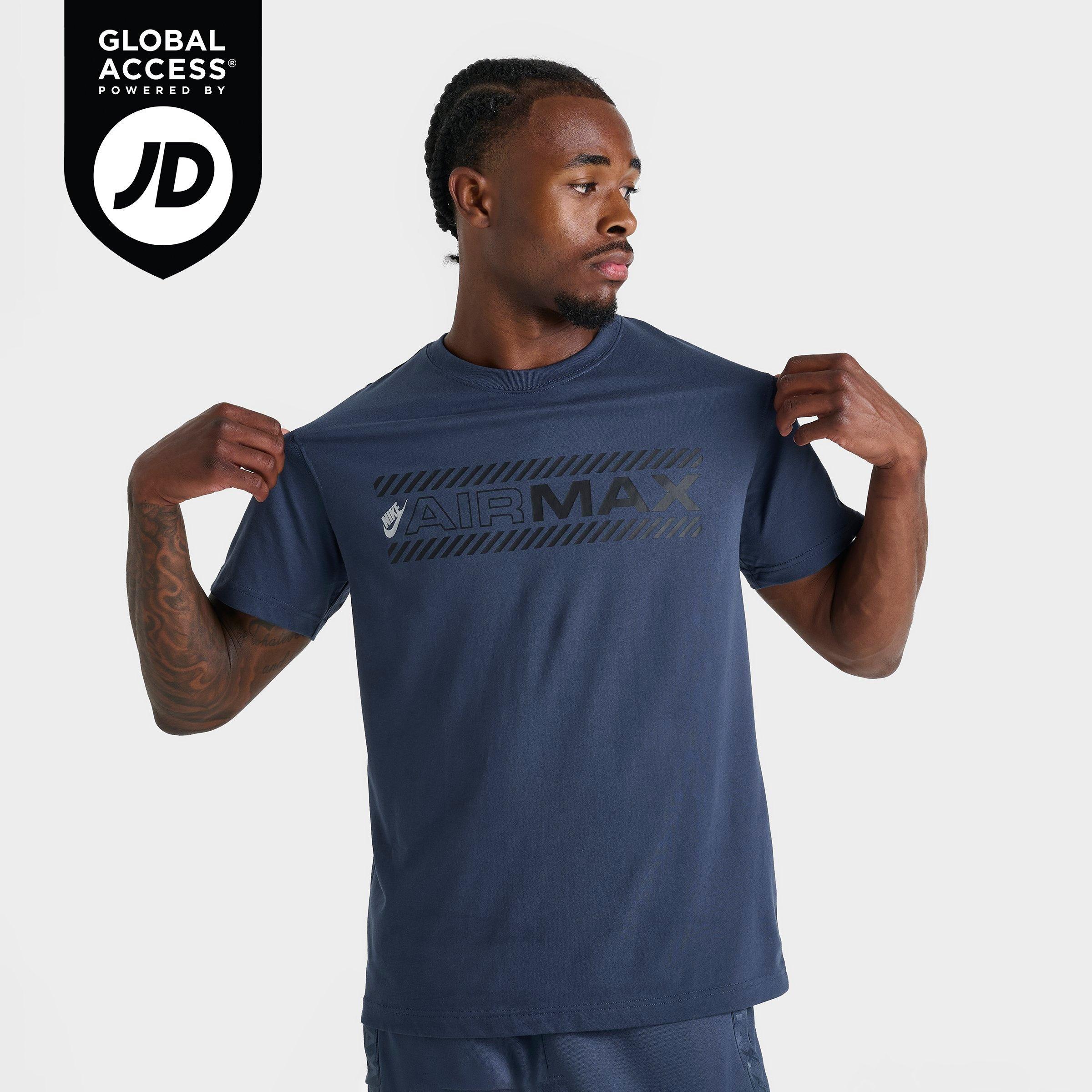 Click here for Nike Mens Air Max Graphic Logo T-Shirt in Thunder... prices