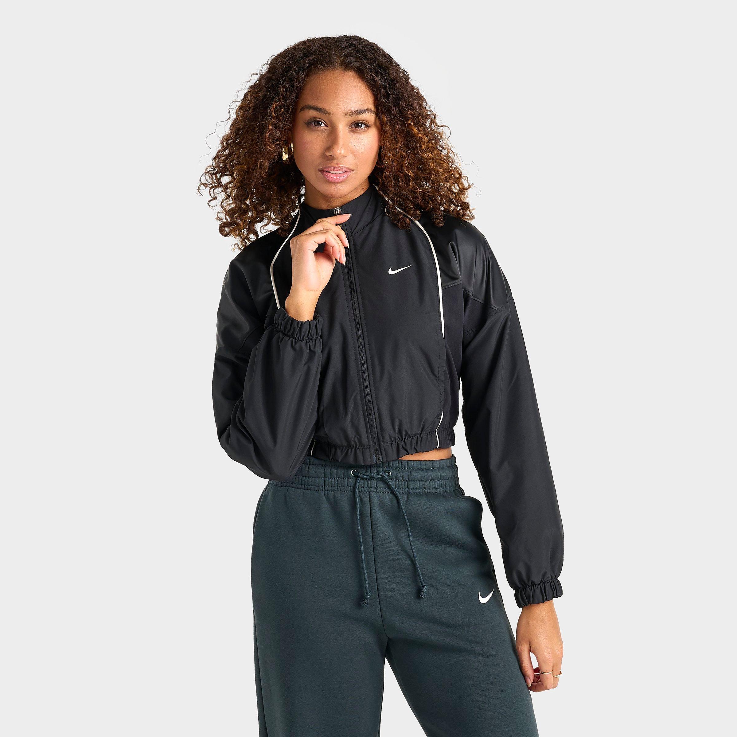 Click here for Nike Womens Sportswear Shrunken Track Jacket in Bl... prices