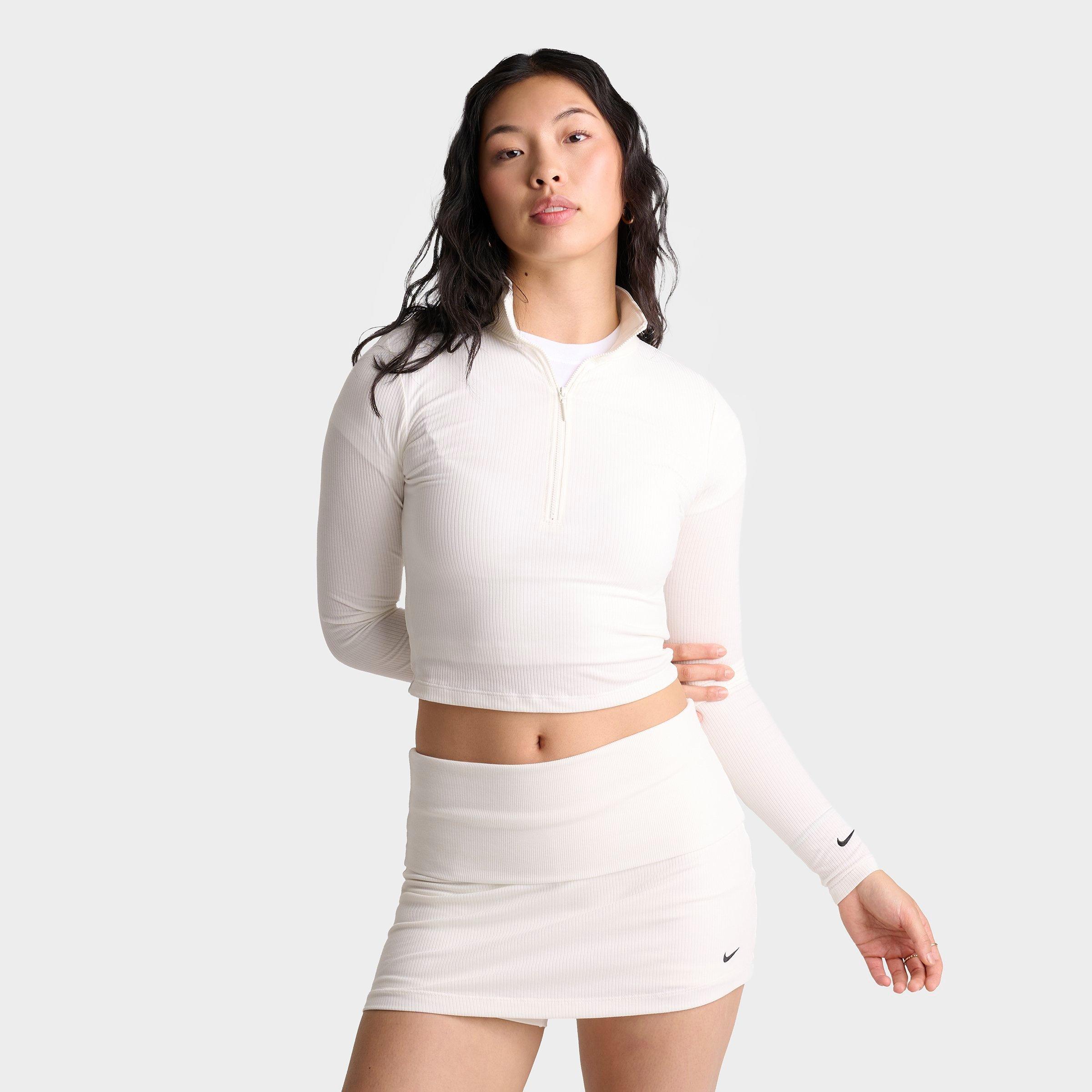 Click here for Nike Womens Sportswear Chill Knit Quarter-Zip Long... prices