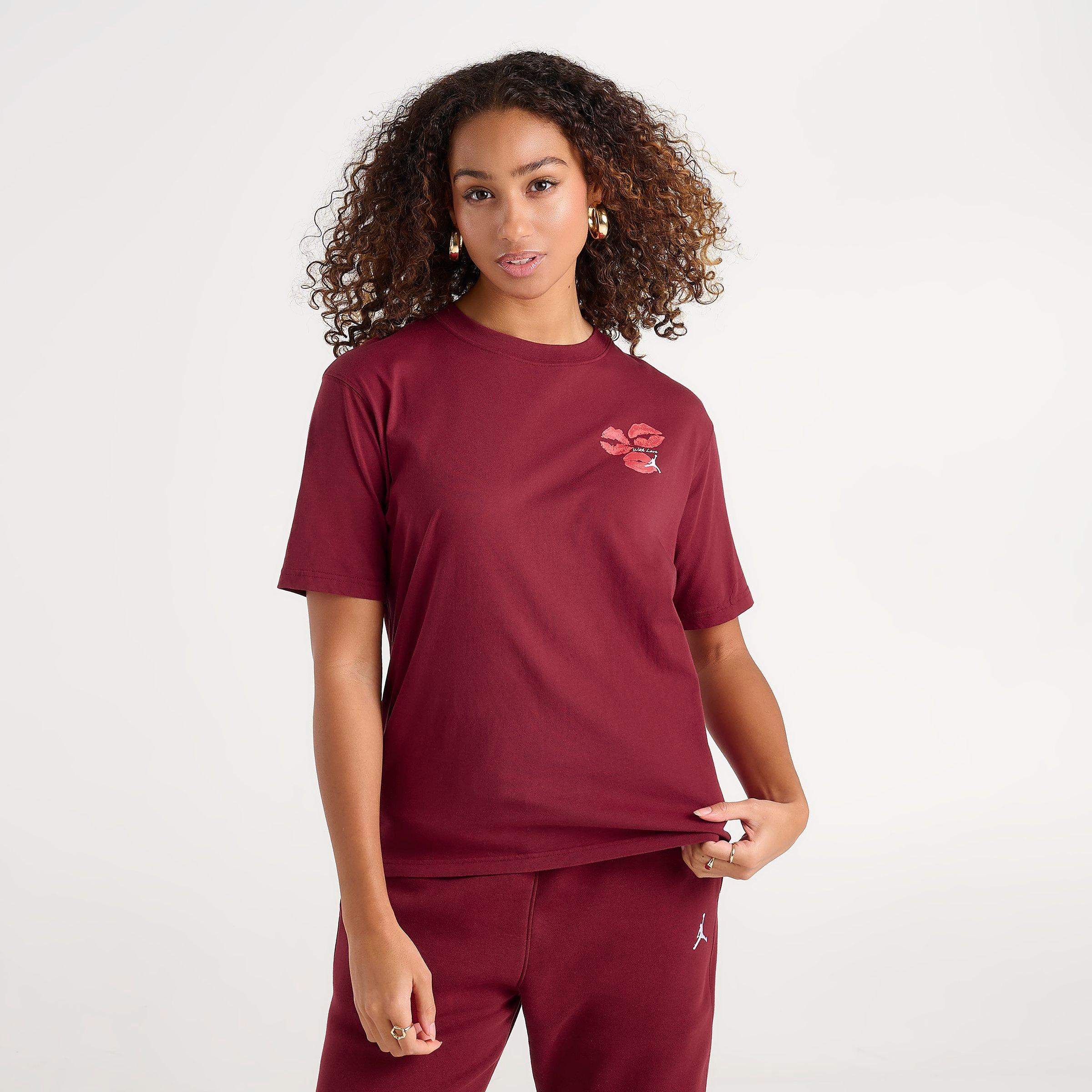 Click here for Jordan Womens Flight Kiss Graphic T-Shirt in Team... prices