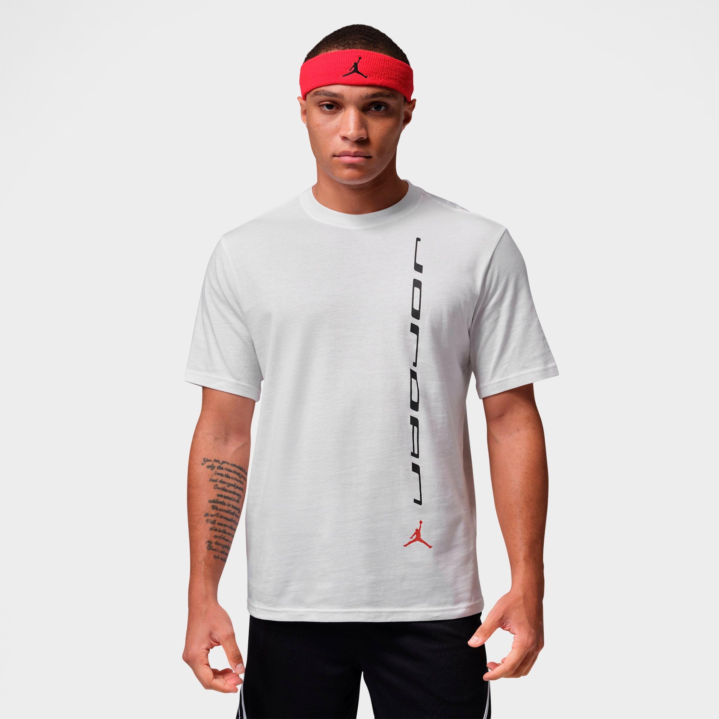 Click here for Nike Mens Jordan Sport Dri-FIT T-Shirt in White/Bl... prices