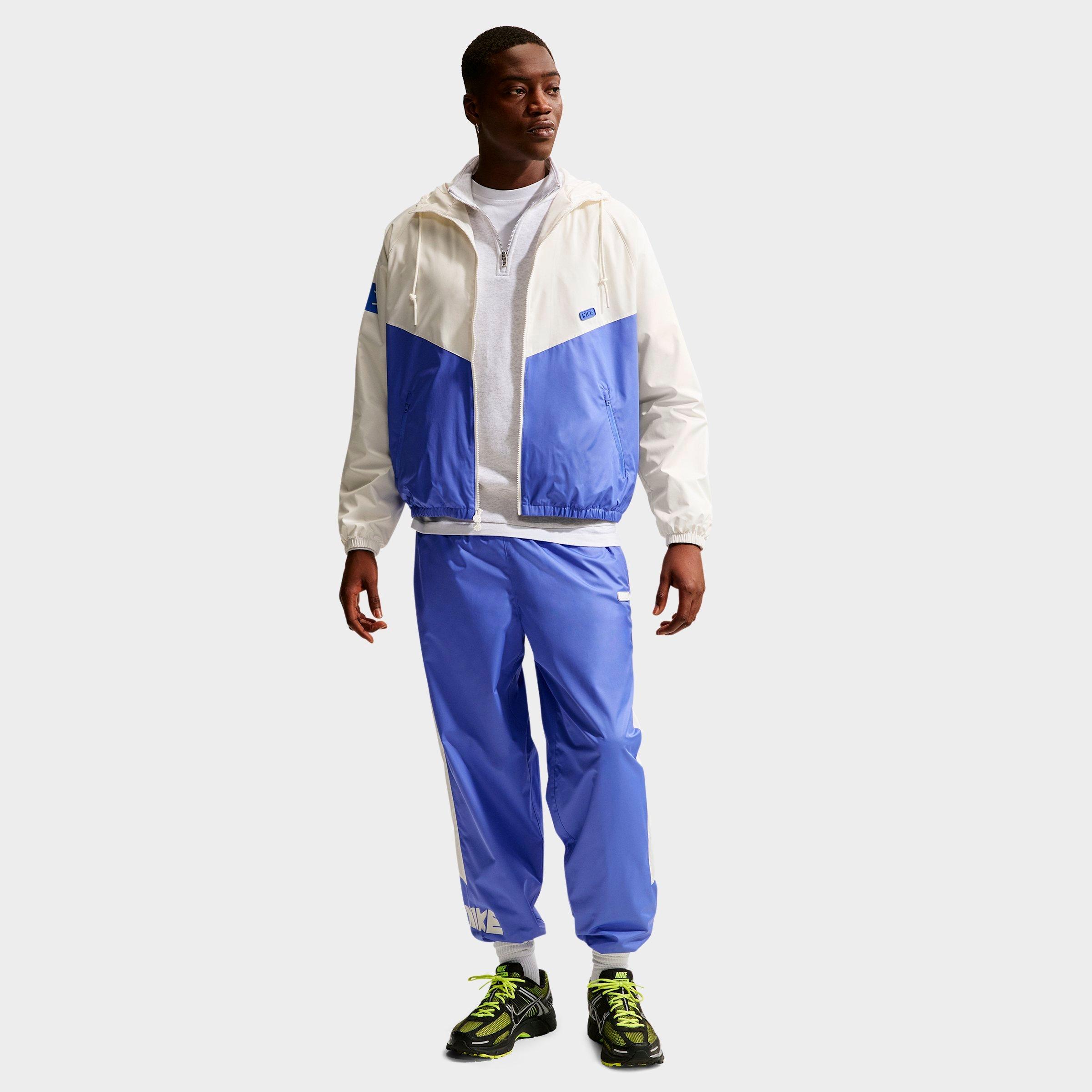 Click here for Nike Mens Windrunner Graphic Woven Jacket in Sail/... prices