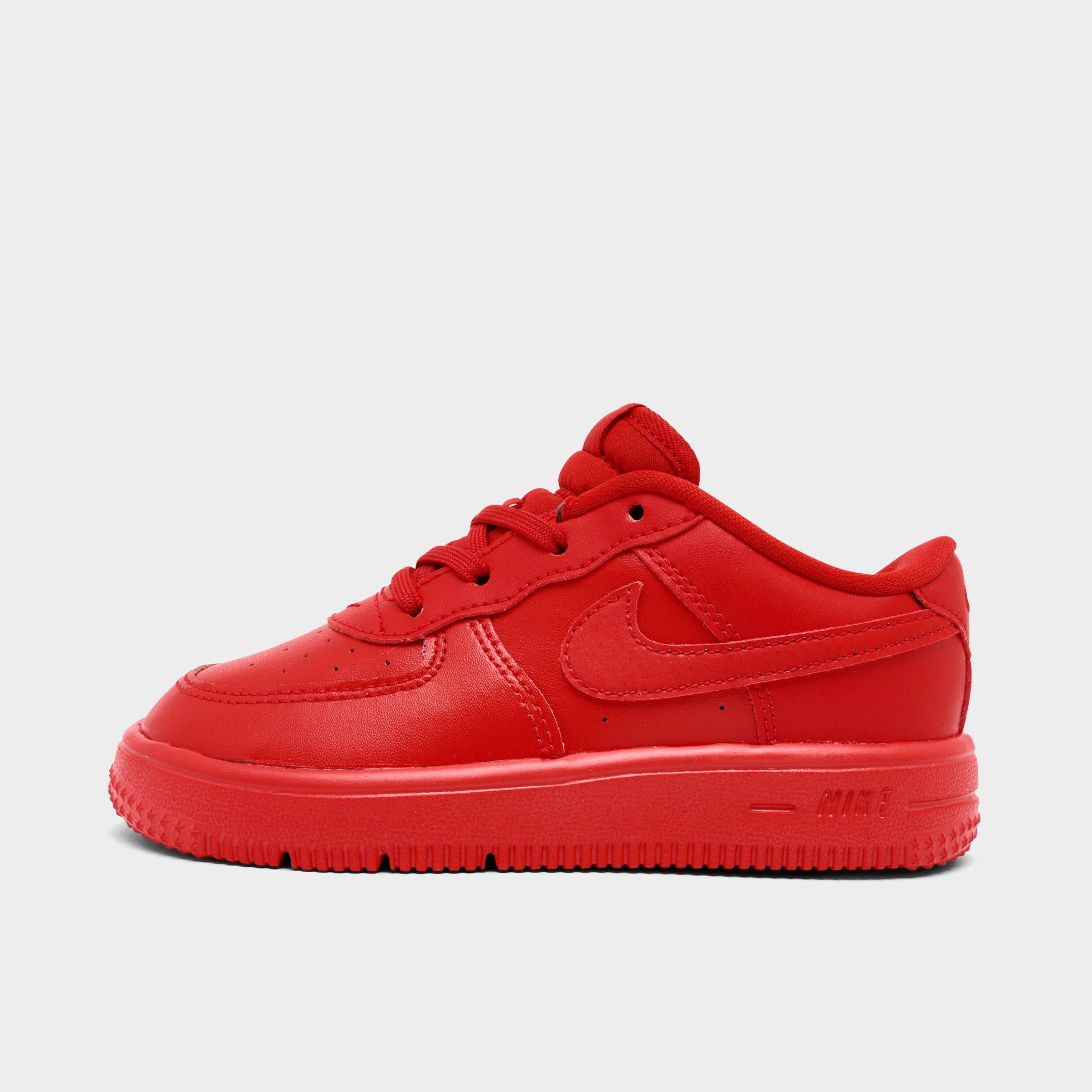 Click here for Nike Kids Toddler Force 1 Low Casual Shoes in Red... prices