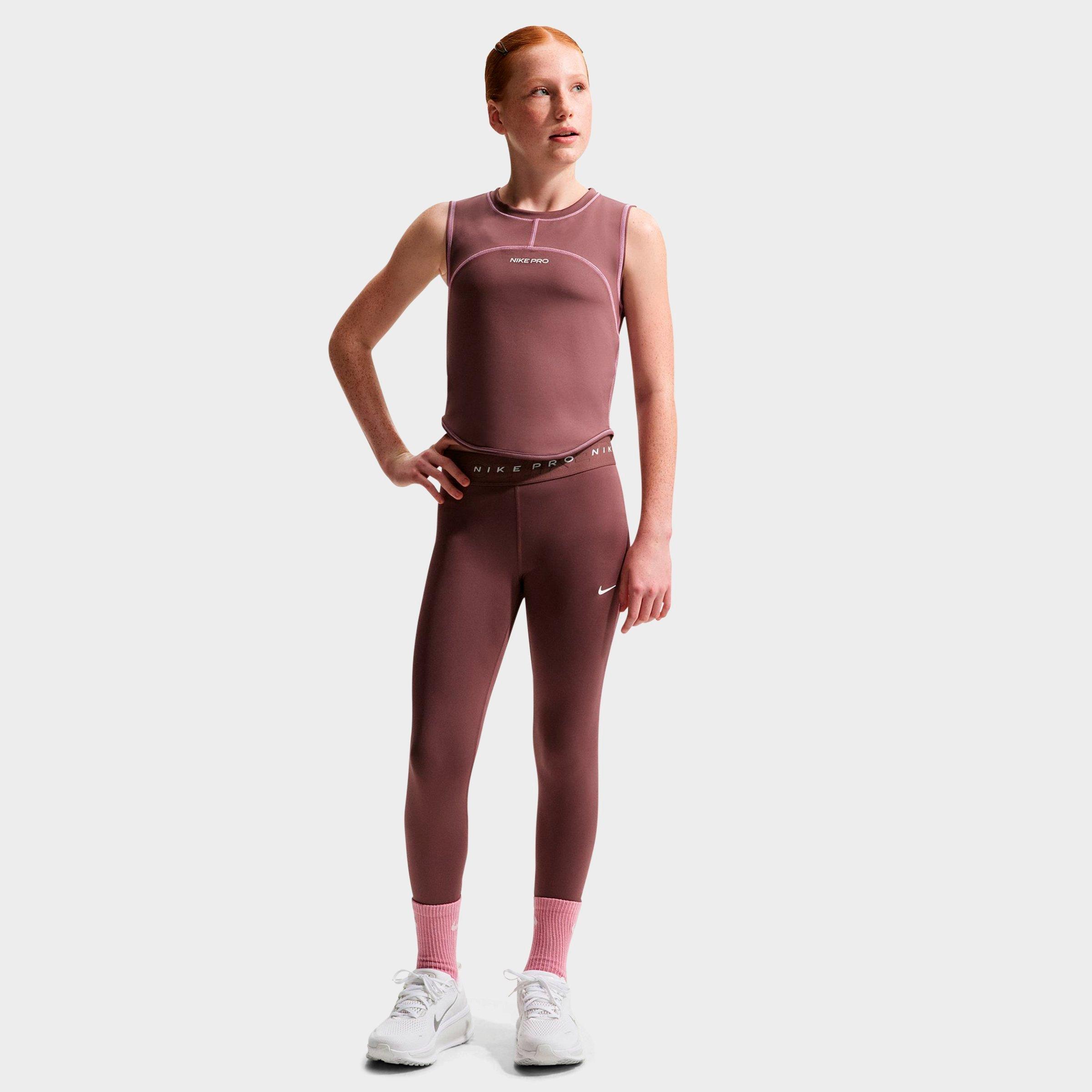 Click here for Nike Girls Big Kids Pro Dri-FIT Top in Tattoo/Ligh... prices