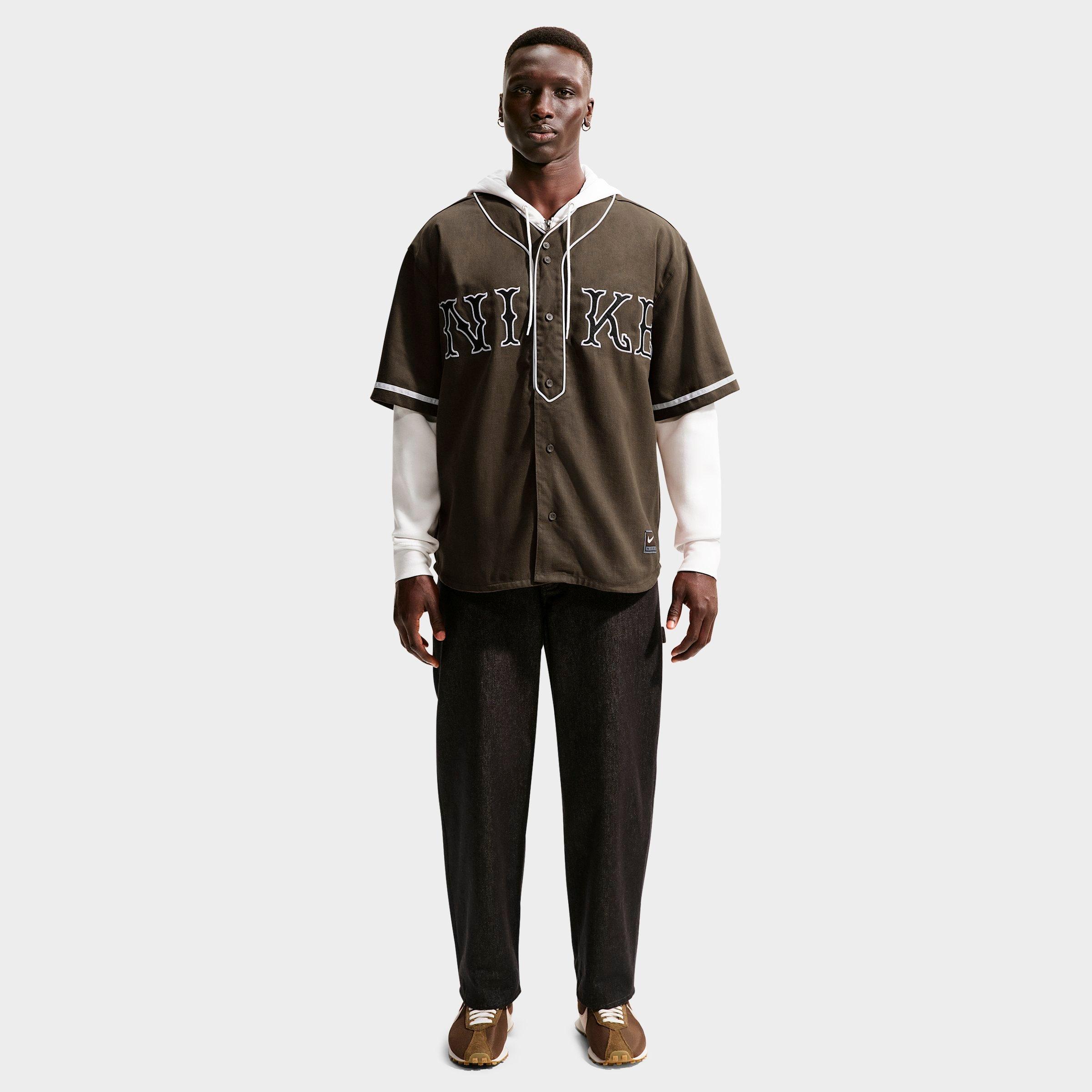 Click here for Nike Mens Life Vintage Sport Top in Dark Hazel/Whi... prices