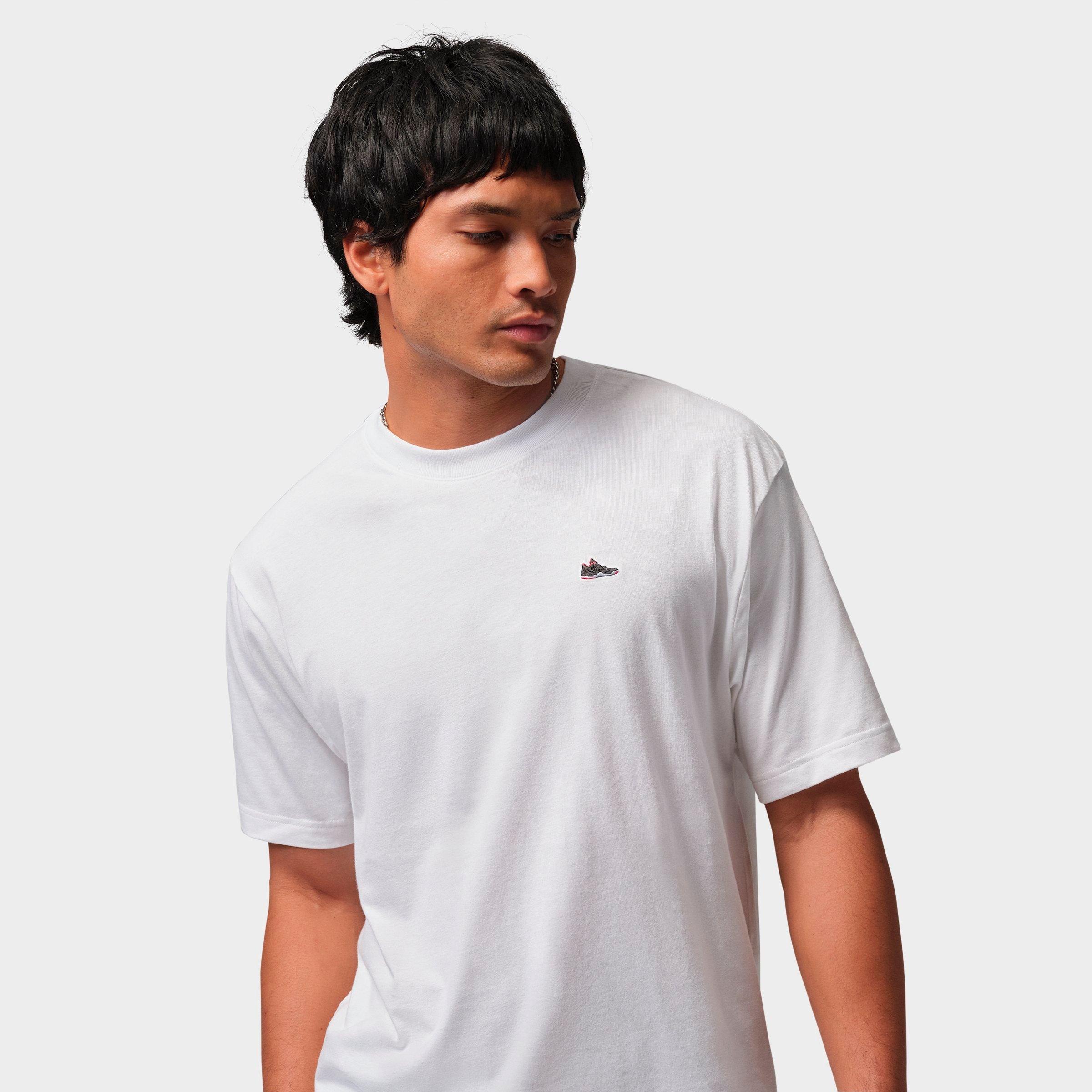 Click here for Nike Mens Jordan AJ4 Sneaker Patch T-Shirt in Whit... prices
