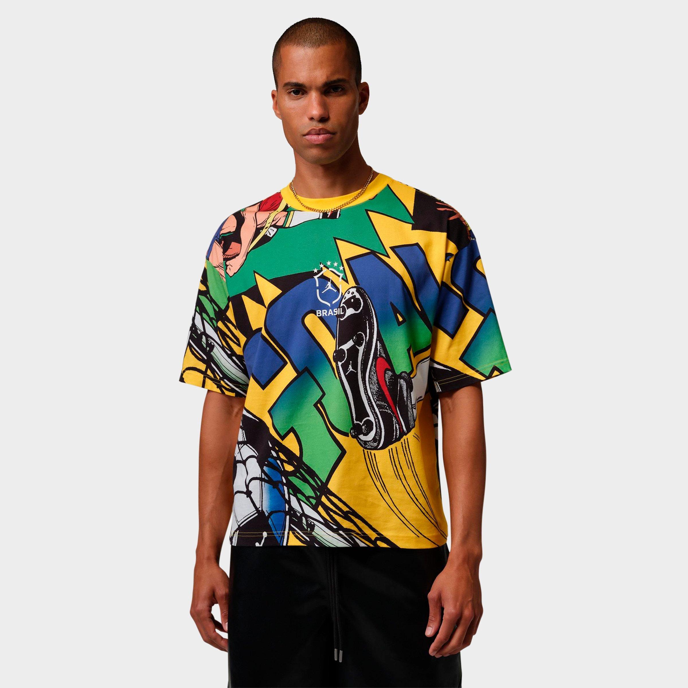 Click here for Jordan Mens Essentials Brazil Graphic Boxy T-Shirt... prices