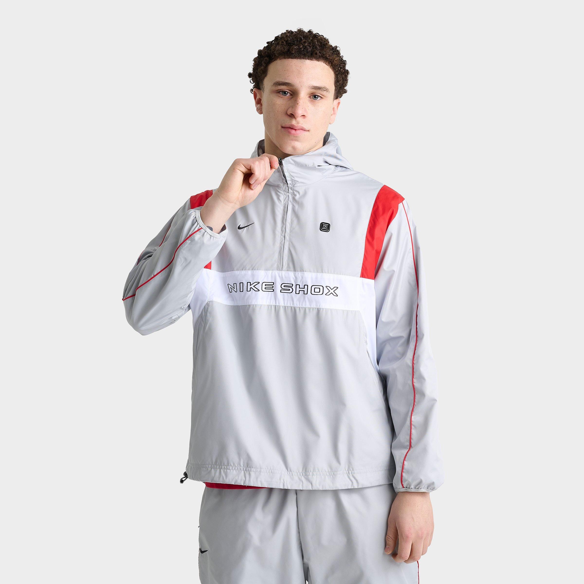 Click here for Nike Mens Sportswear Shox Woven Half-Zip Jacket in... prices