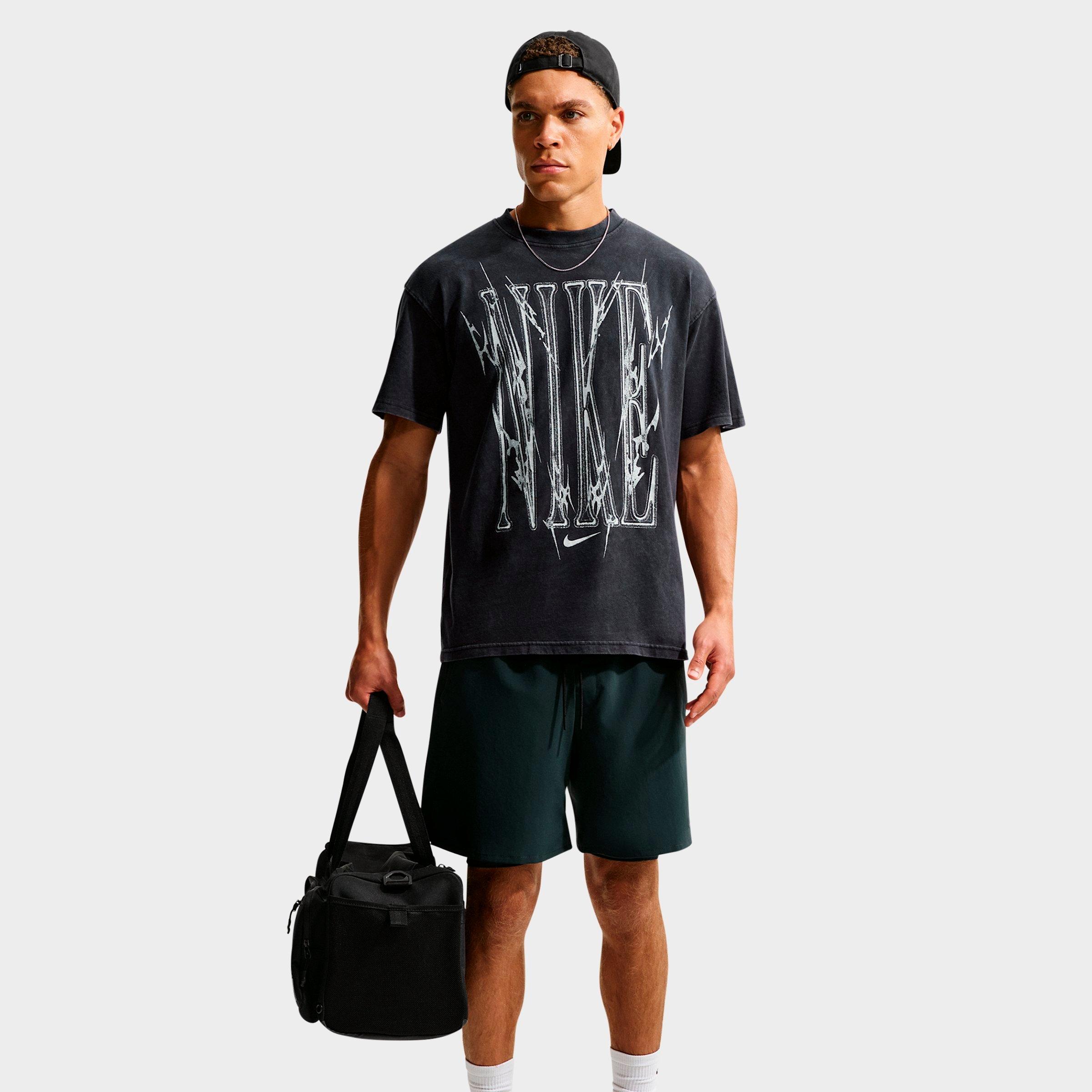 Click here for Nike Mens Sportswear Sharp Wordmark T-Shirt in Bla... prices