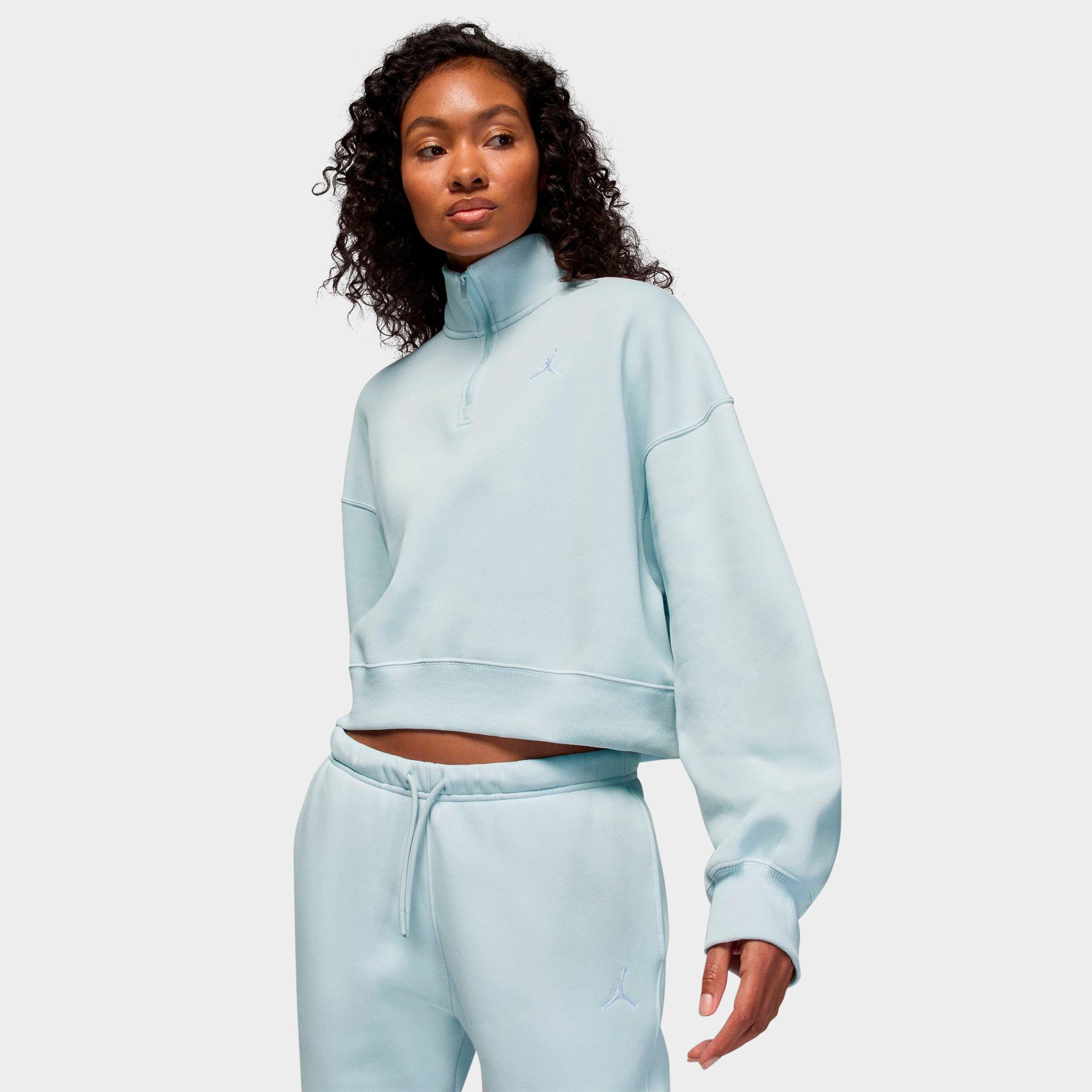 Click here for Jordan Womens Brooklyn Fleece Quarter-Zip Top in P... prices