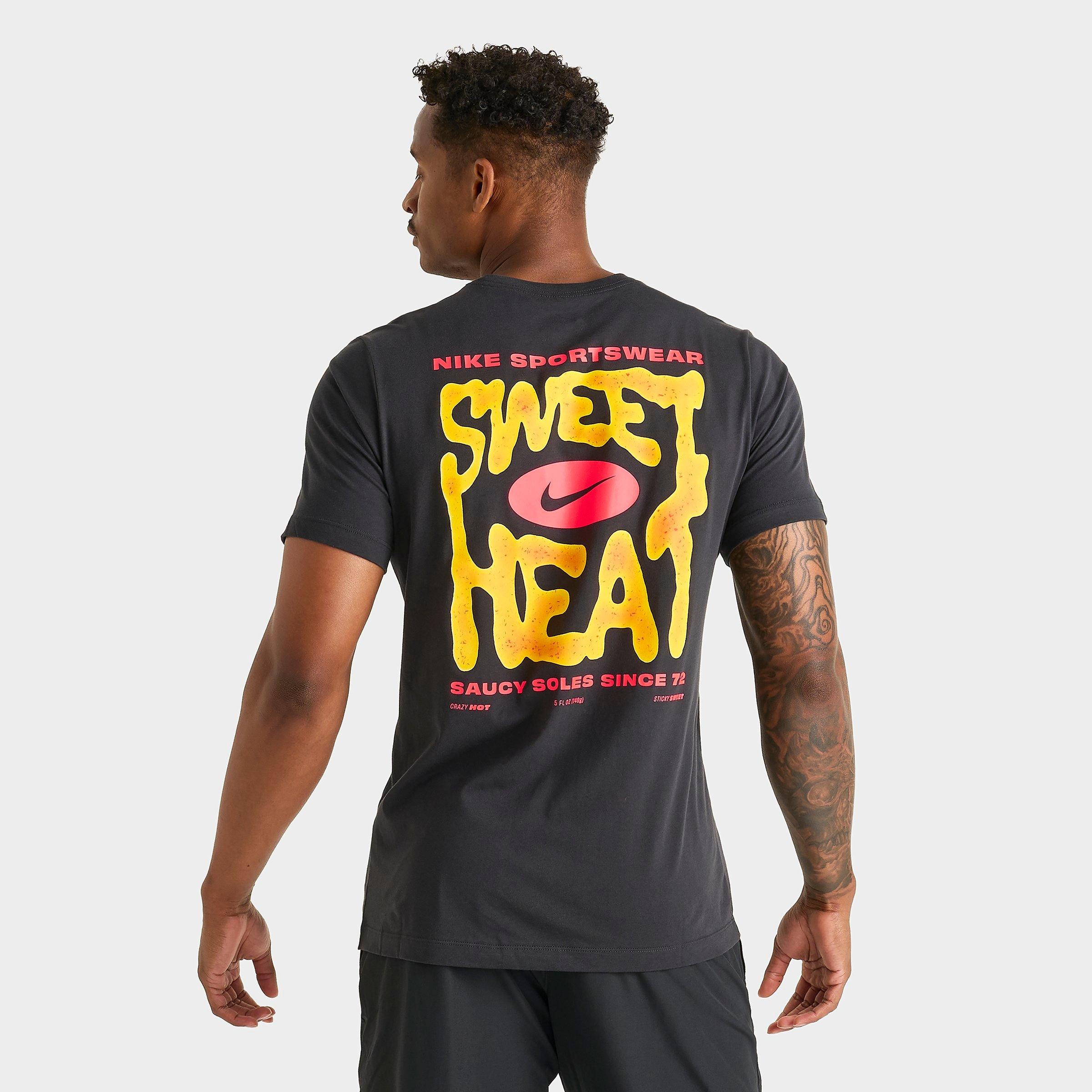 Click here for Nike Mens Sportswear Sweet Heat Graphic T-Shirt in... prices