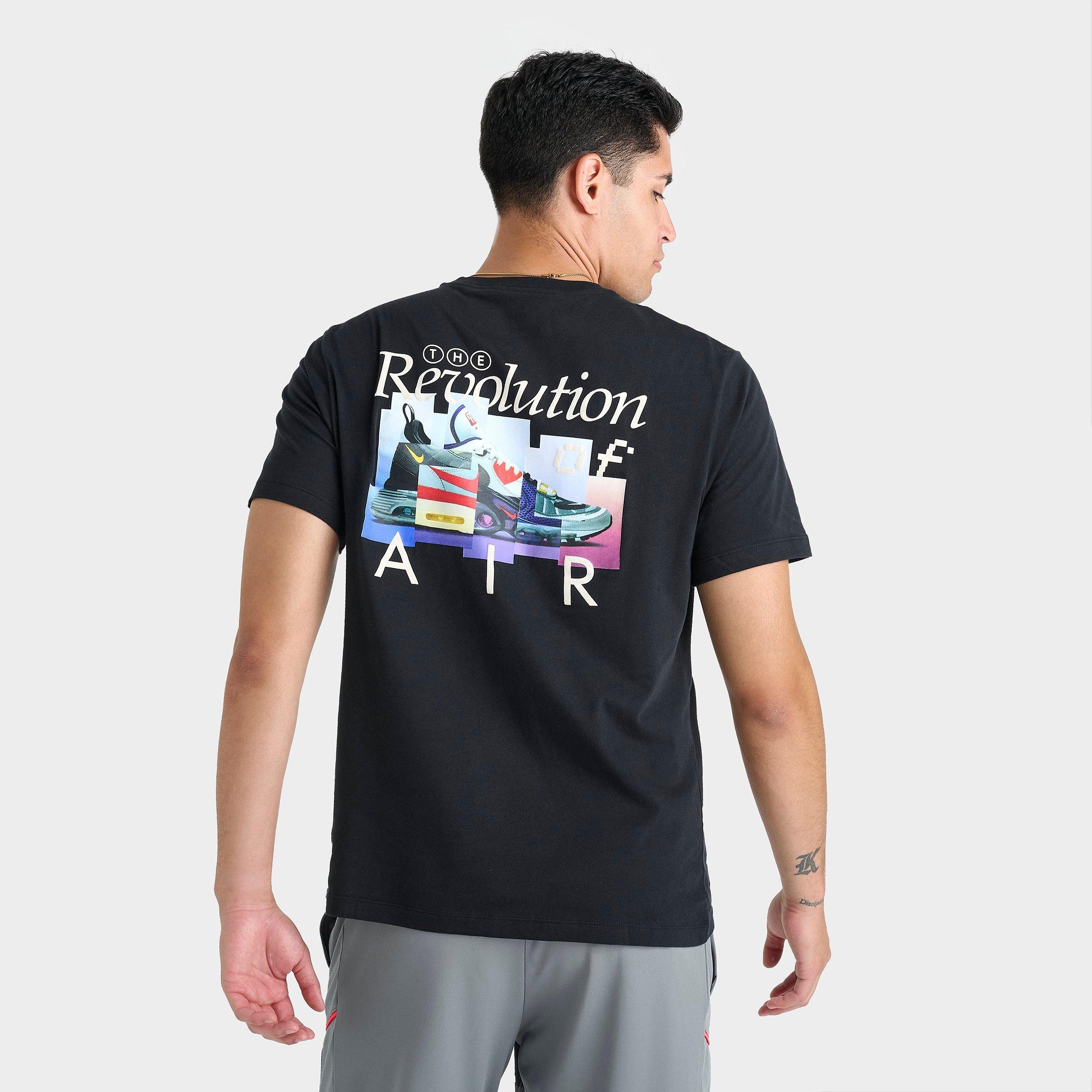Click here for Nike Mens Sportswear AIR Revolution T-Shirt in Bla... prices