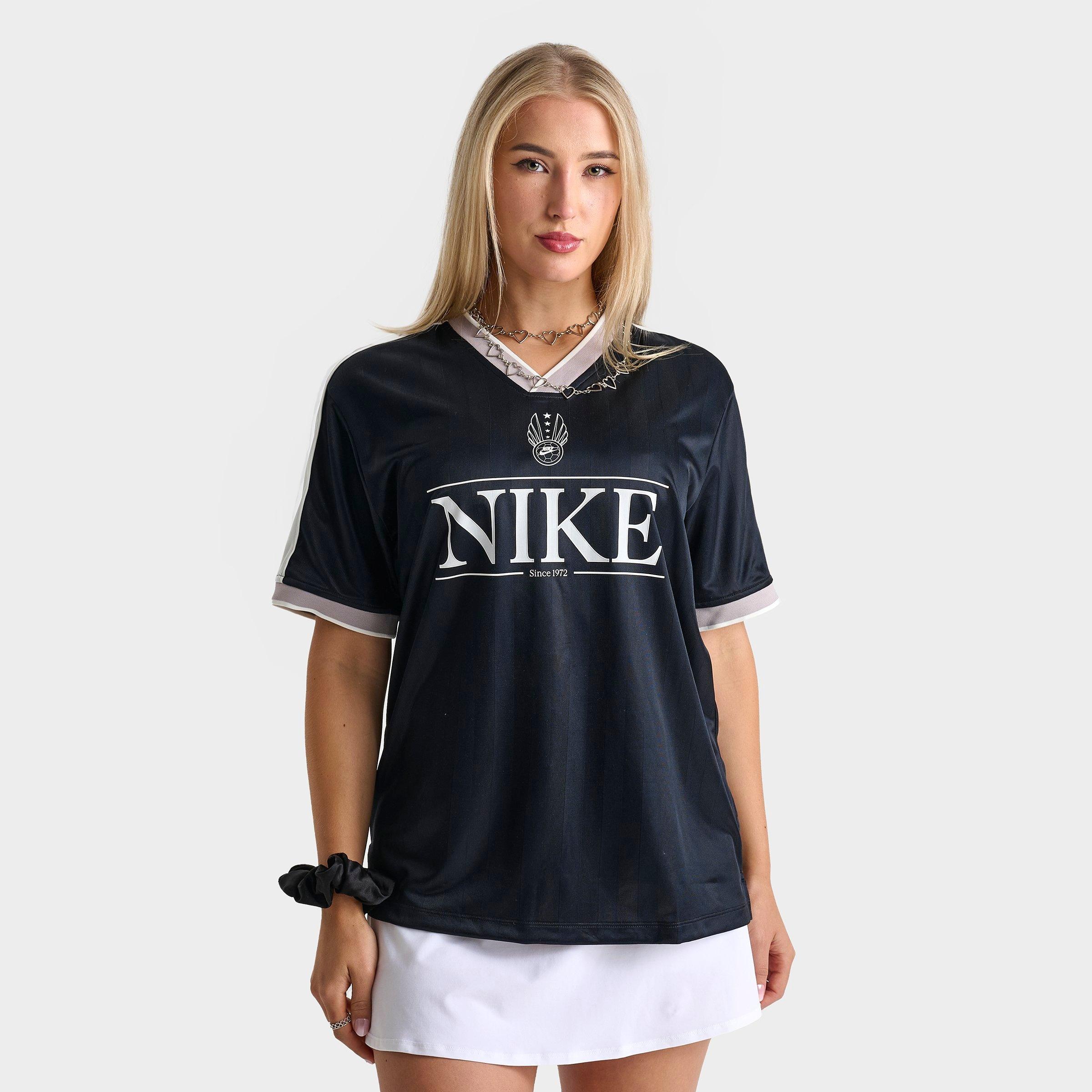 Click here for Nike Sportswear Womens Logo V-Neck Short-Sleeve Je... prices