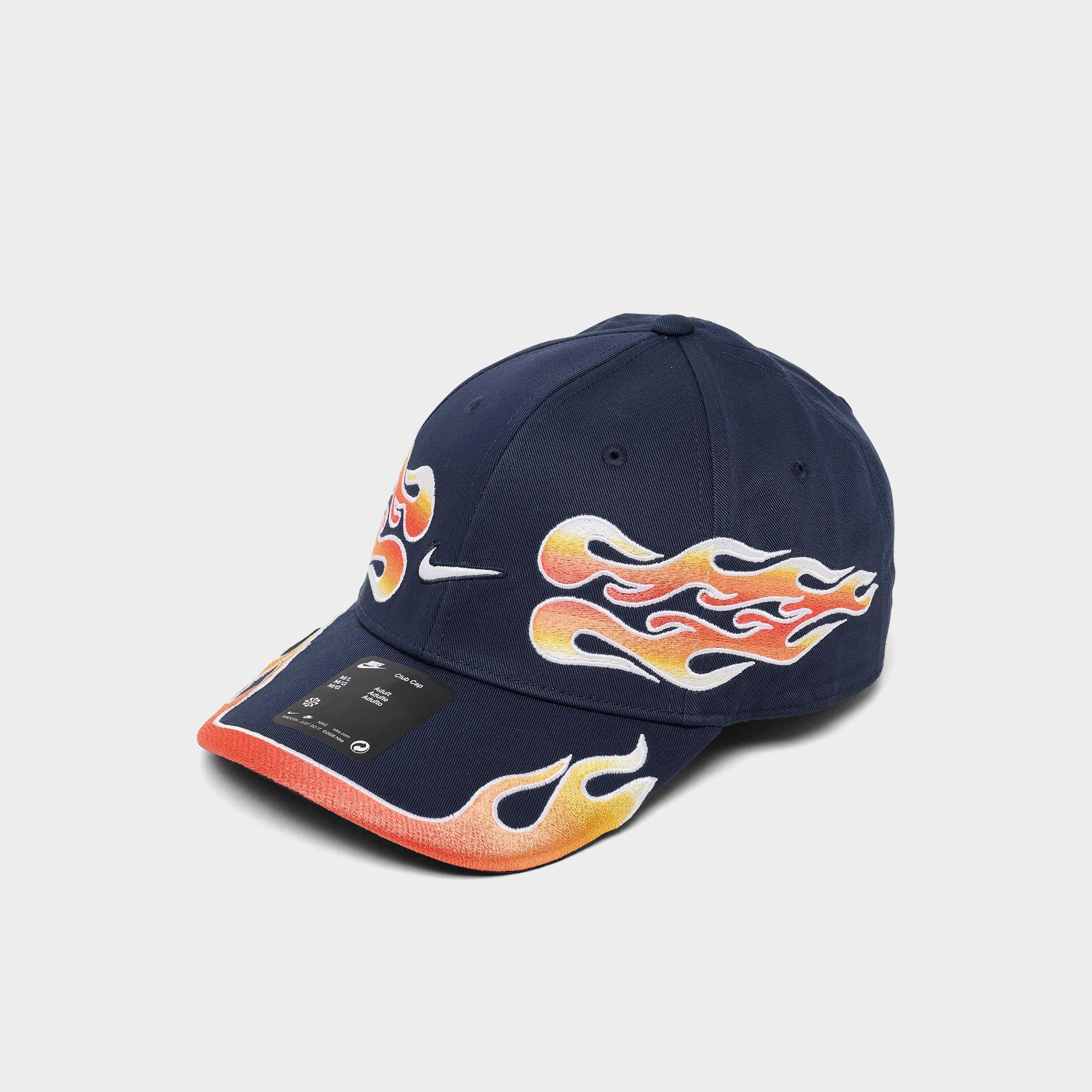 Click here for Nike Club Structured OG Flame Strapback Hat in Nav... prices