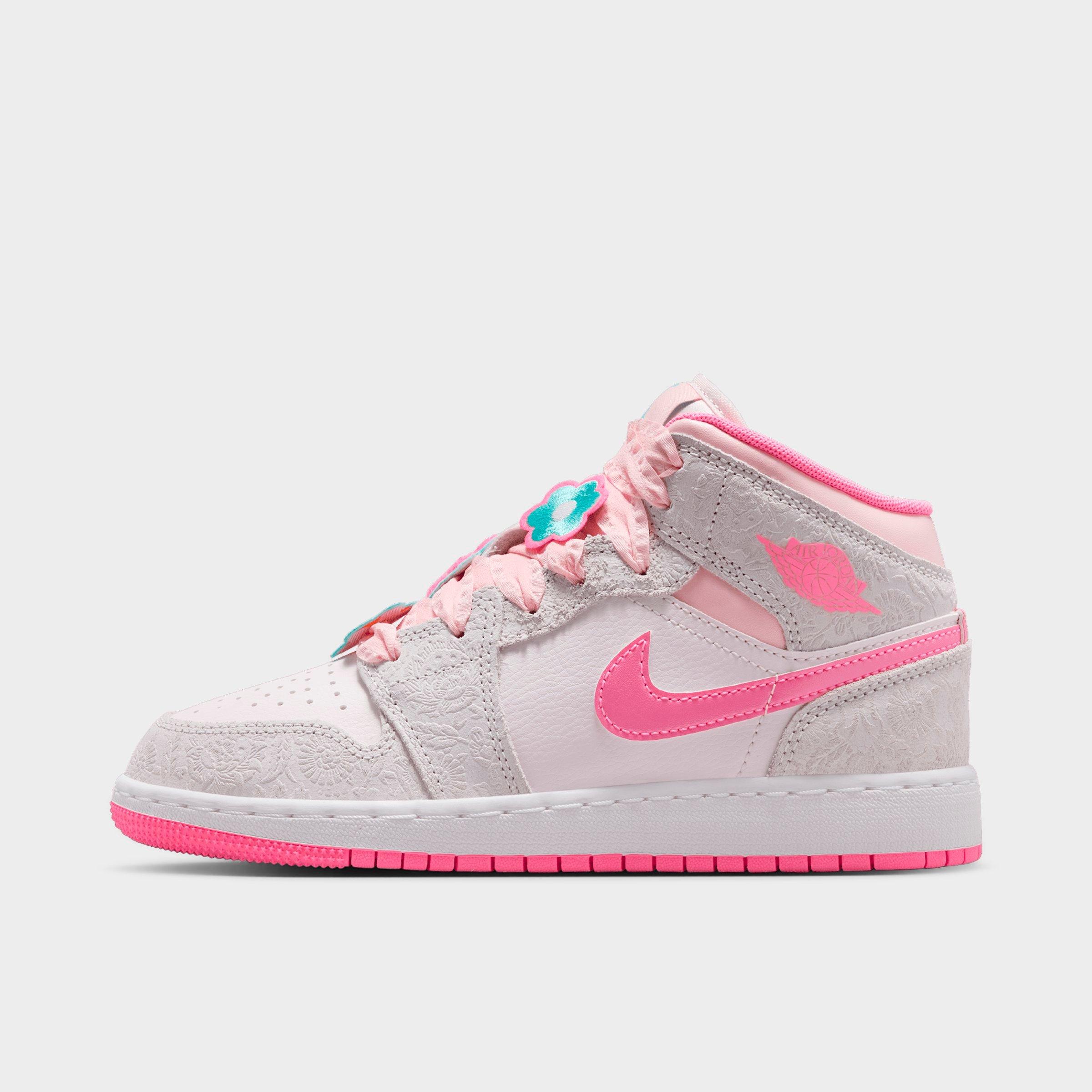 Click here for Jordan Girls Big Kids Air Retro 1 Mid SE Multi Cas... prices