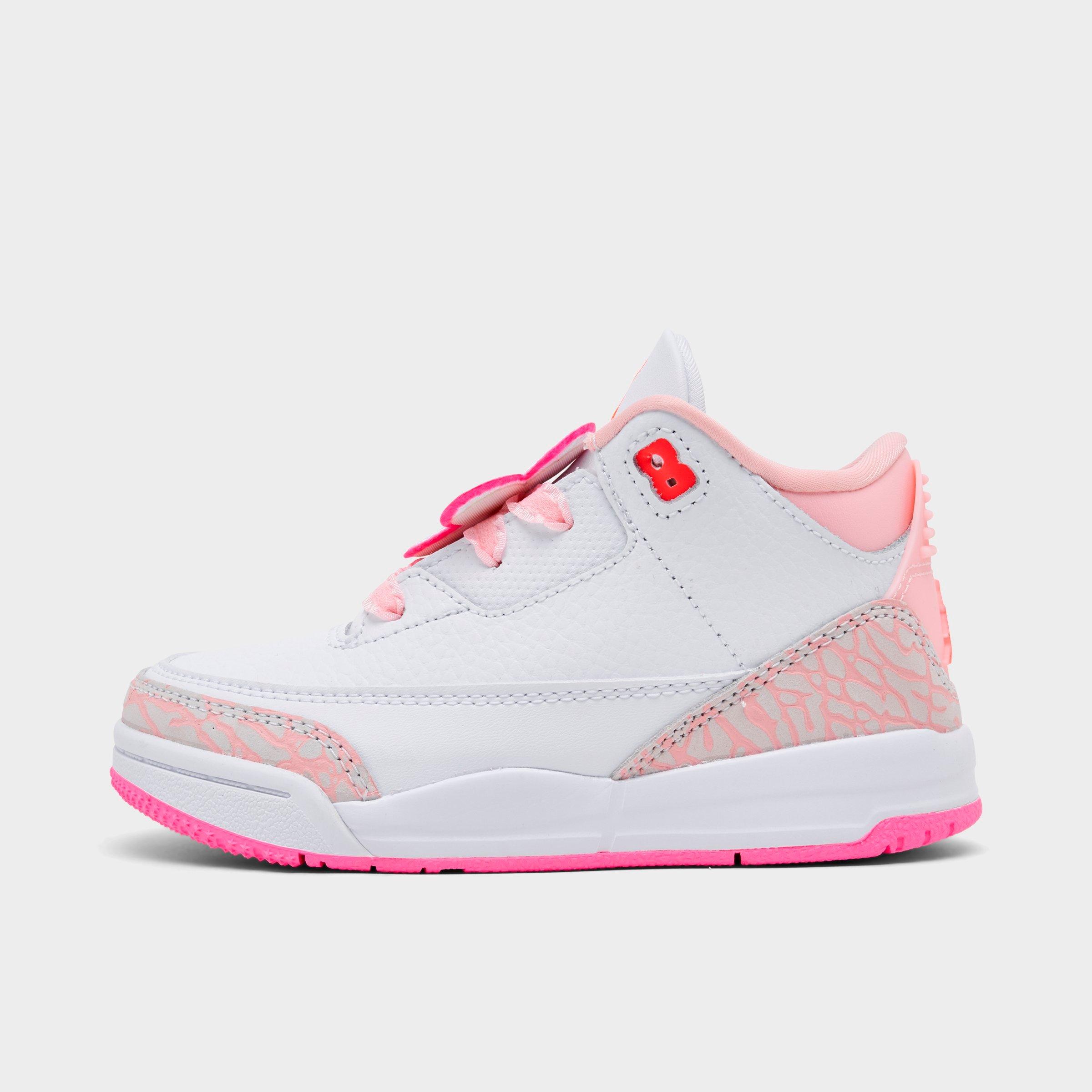 Click here for Jordan Girls Toddler Air Retro 3 Basketball Shoes... prices