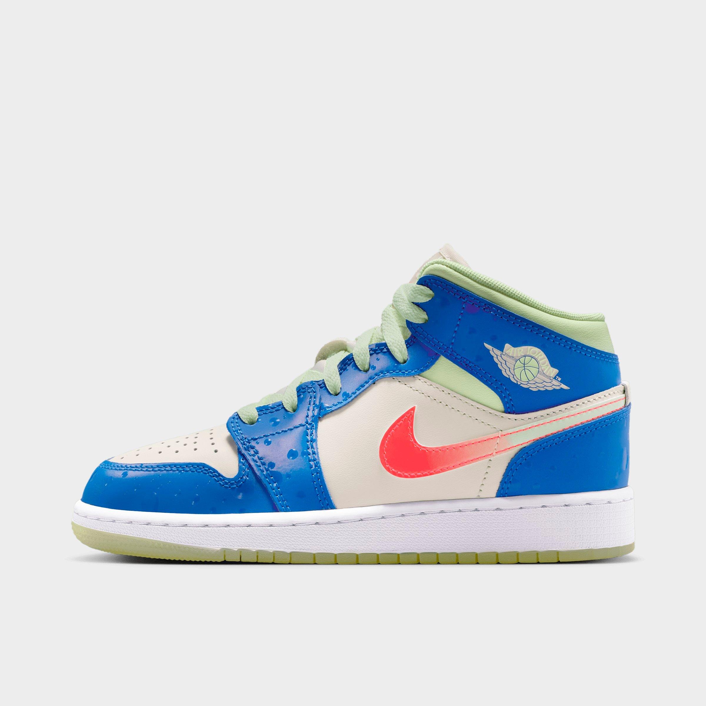 Click here for Jordan Big Kids Air Retro 1 Mid SE Casual Shoes in... prices