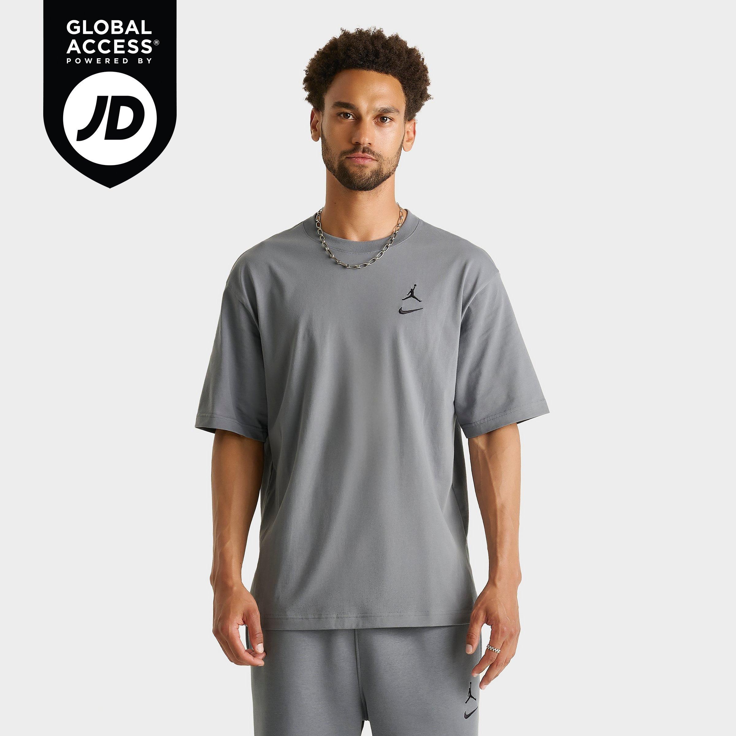 Click here for Jordan Mens Brooklyn Swoosh Logo T-Shirt in Cool G... prices