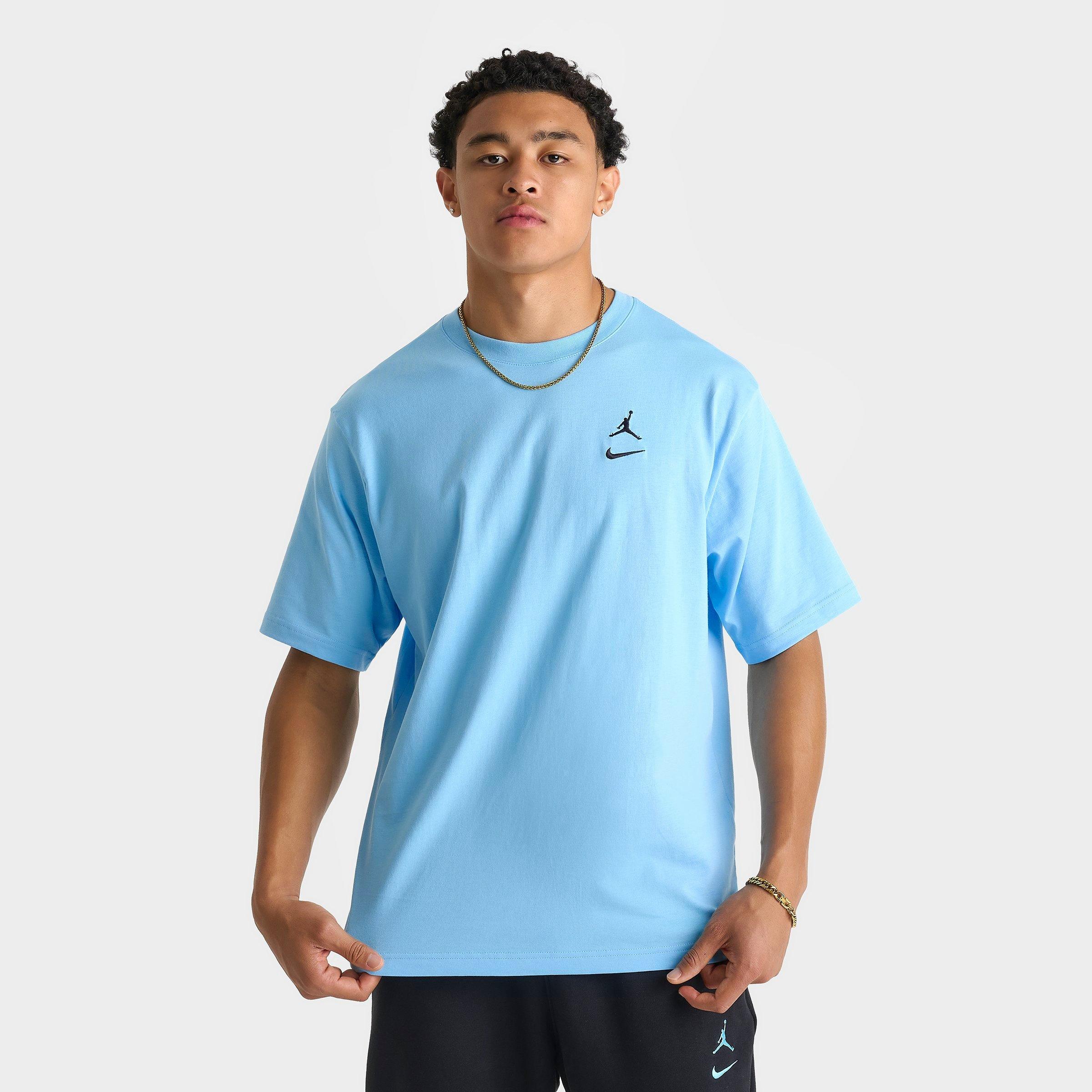 Click here for Jordan Mens Brooklyn Swoosh Logo T-Shirt in Blue C... prices