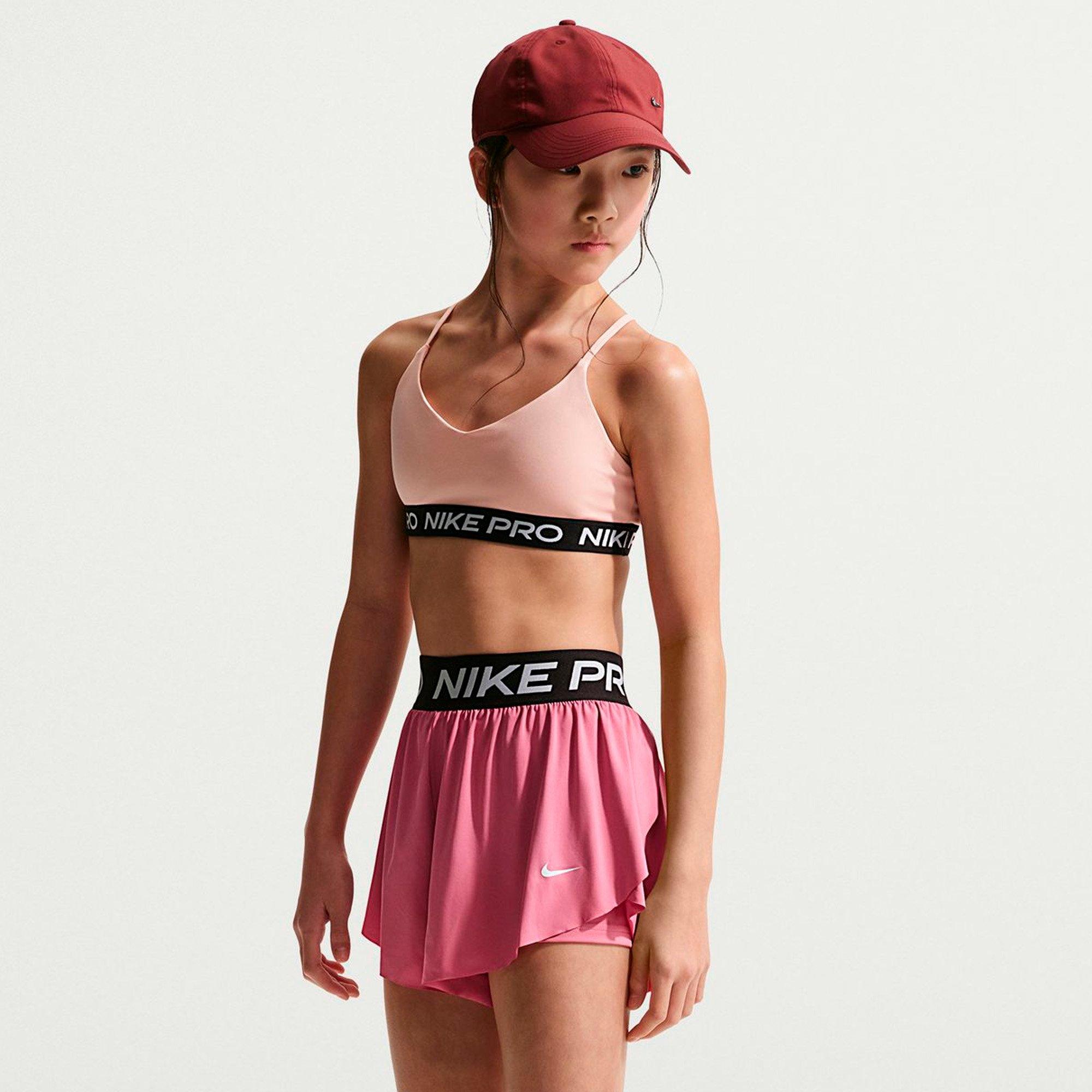 Click here for Nike Girls Big Kids Pro Dri-FIT 2-In-1 Shorts in P... prices