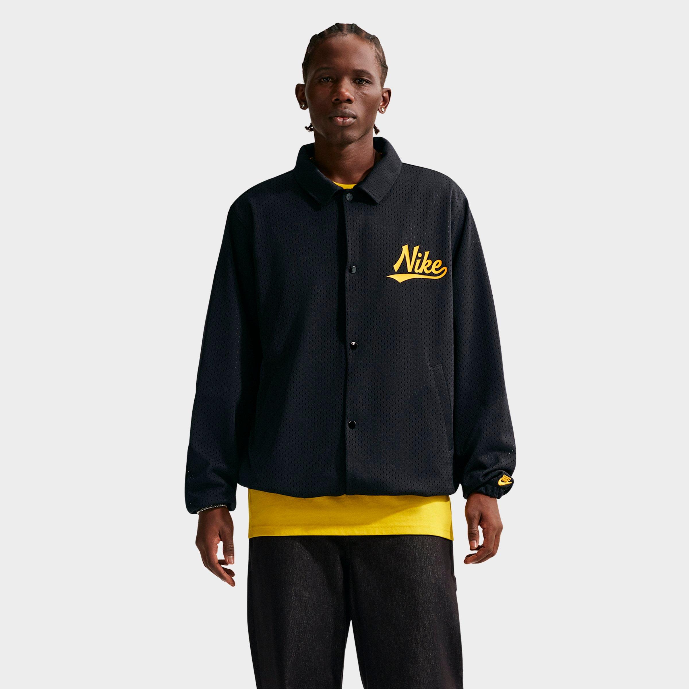 Click here for Nike Mens Sportswear Club Coaches Jacket in Black/... prices