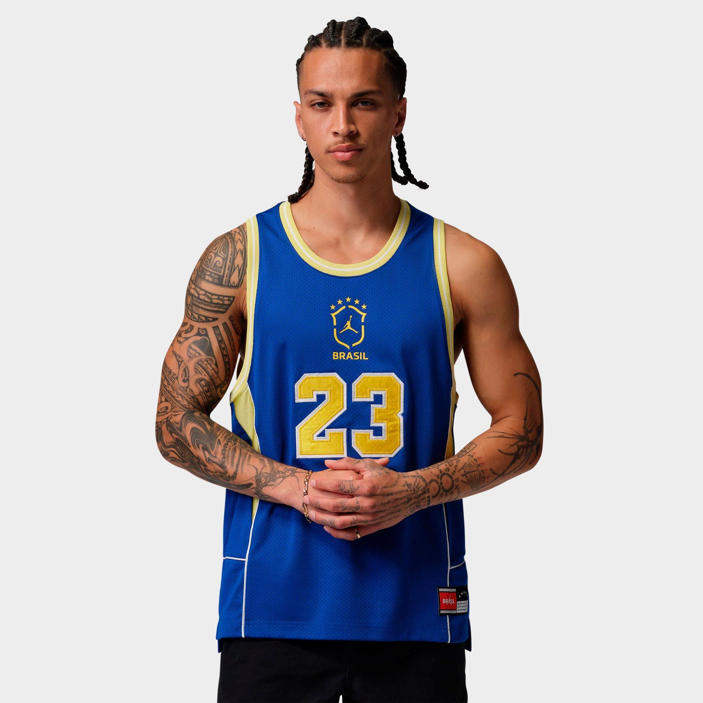 Click here for Jordan Mens Essentials Brazil Mesh Jersey in Old R... prices