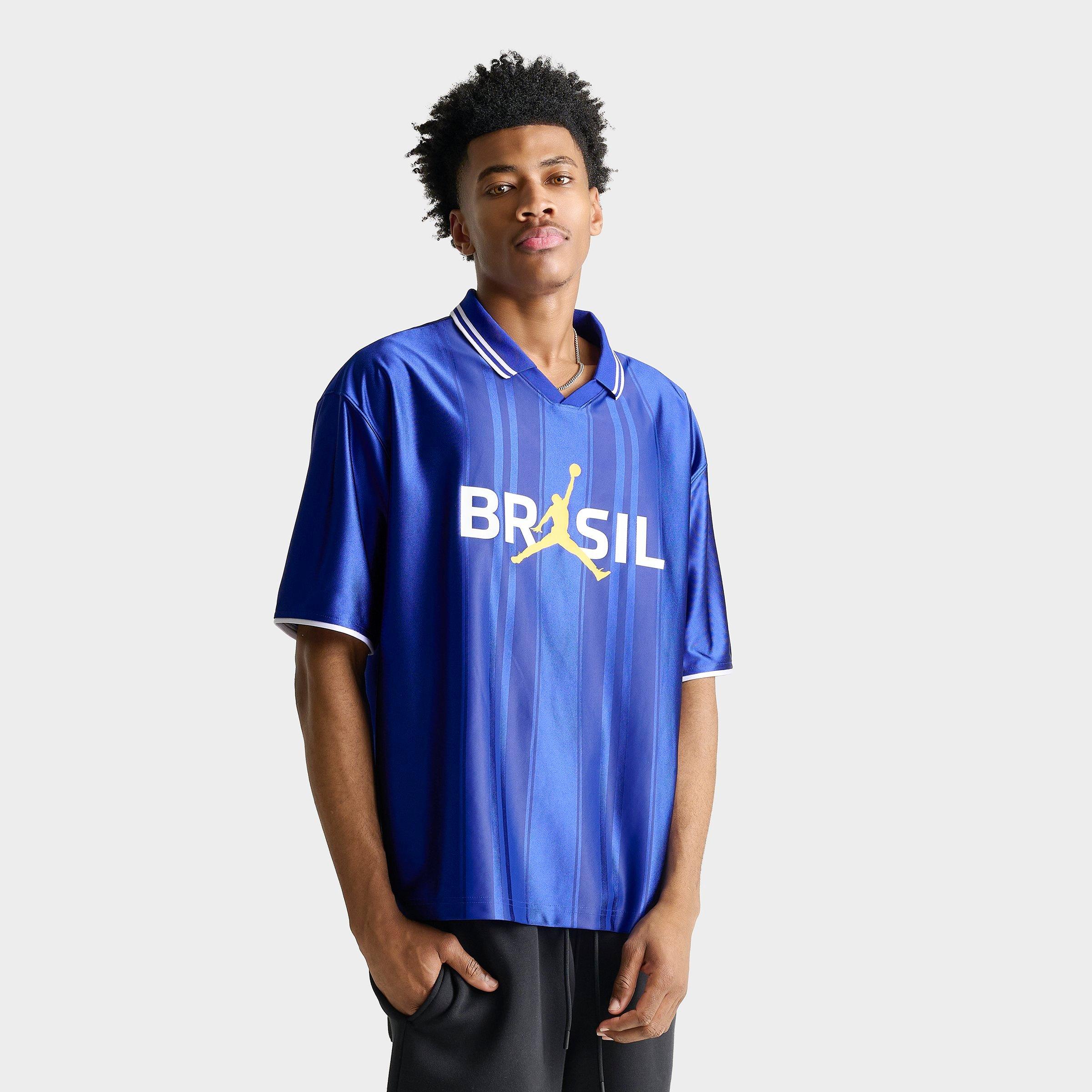 Click here for Jordan Mens Brazil Polo Shirt in Old Royal/White S... prices