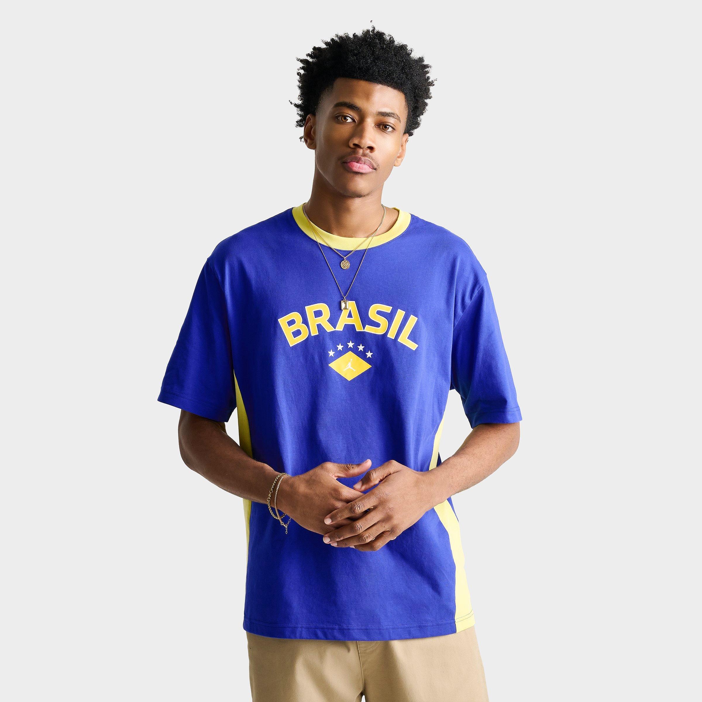 Click here for Jordan Mens 85 Brazil Graphic T-Shirt in Old Royal... prices