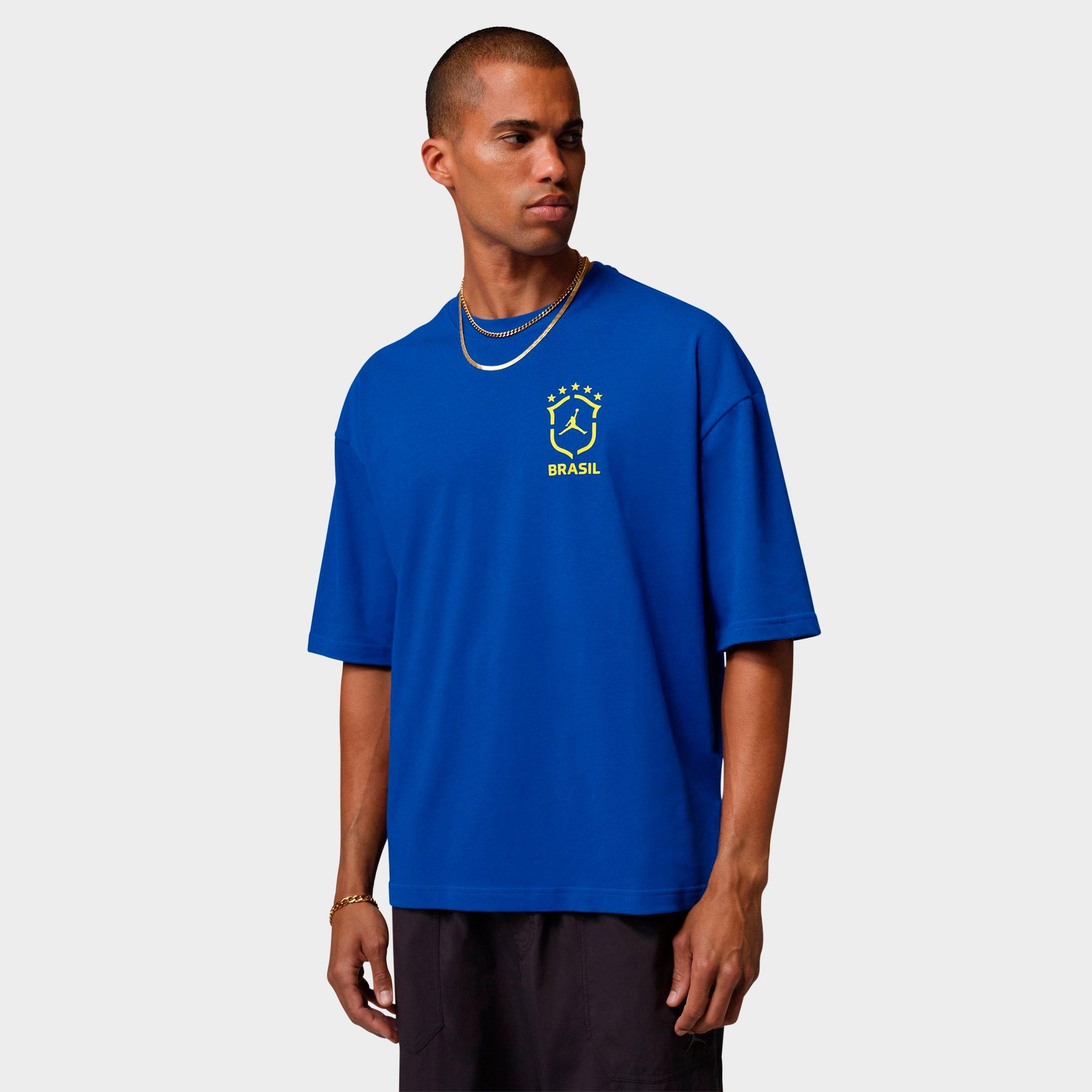 Click here for Jordan Mens 85 Brazil 5 Star Graphic Oversized T-S... prices