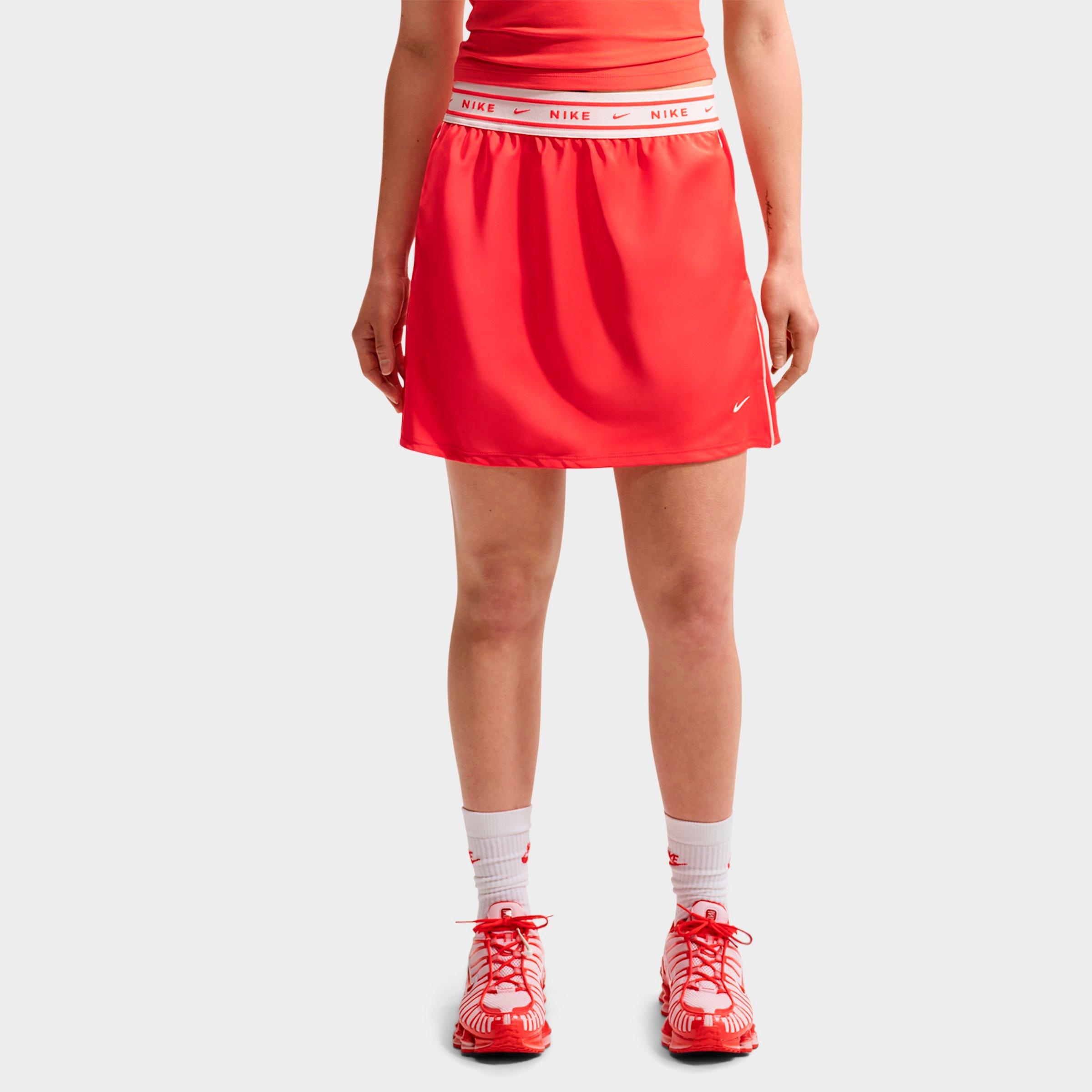 Click here for Nike Womens Sportswear Satin Skirt in Light Crimso... prices