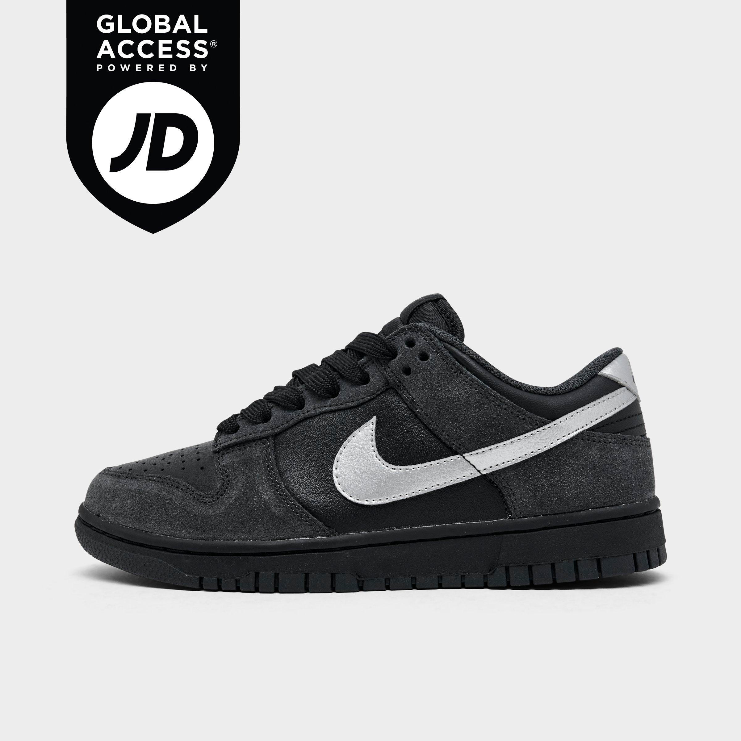 Click here for Nike Womens Dunk Low LE Casual Shoes in Black/Meta... prices