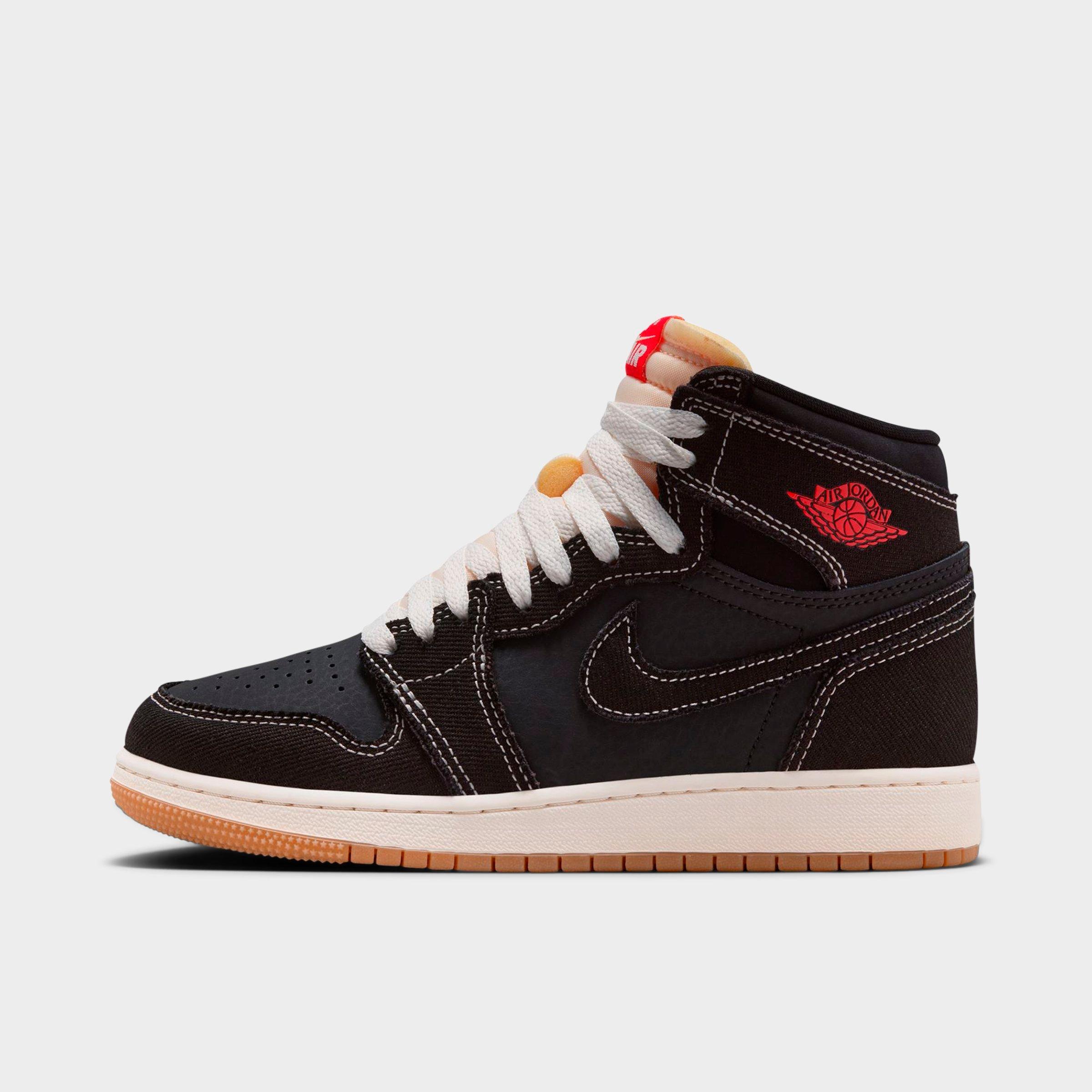 Click here for Jordan Big Kids Air Retro 1 High OG Casual Shoes i... prices