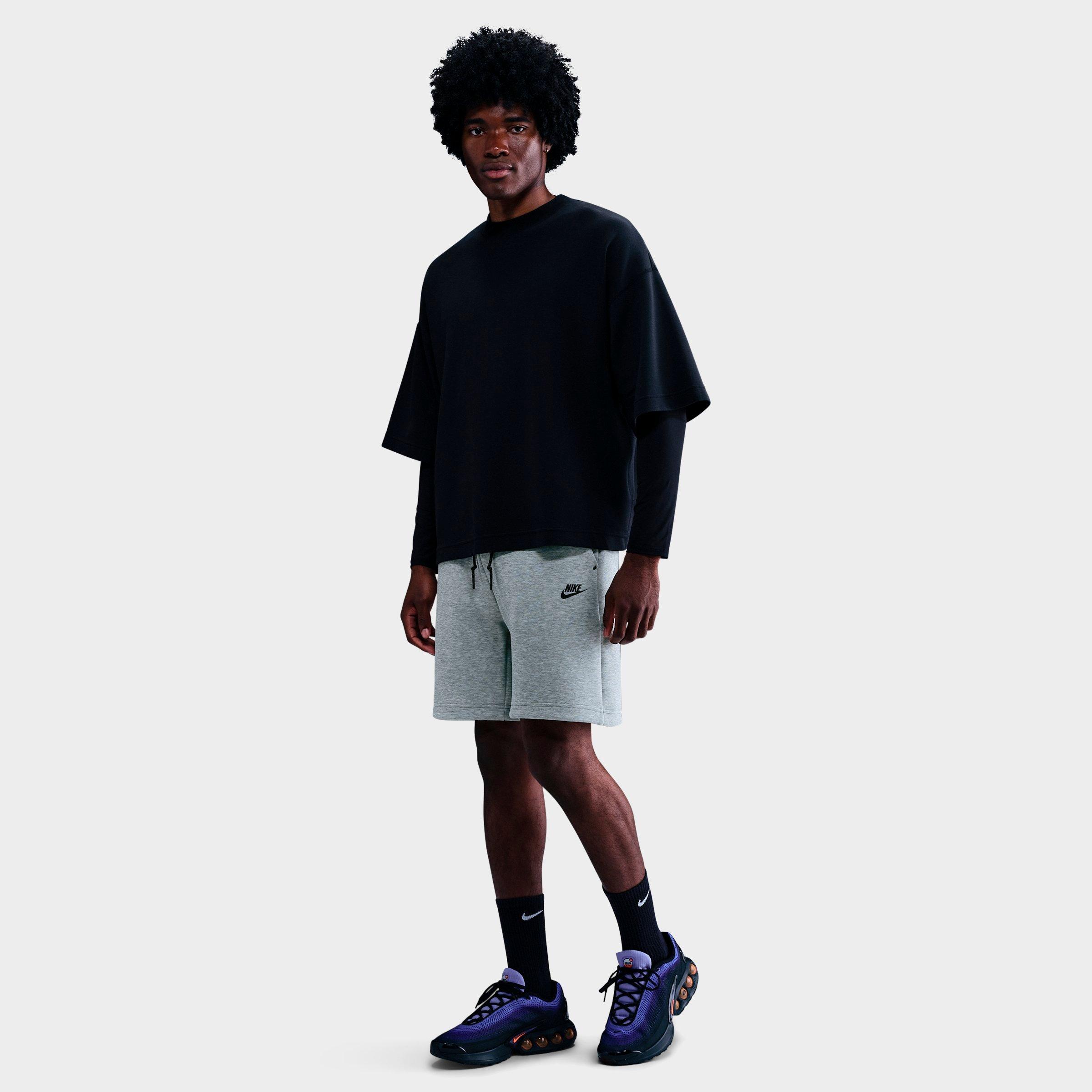 Click here for Nike Mens Tech Fleece Shorts in Dark Grey Heather/... prices