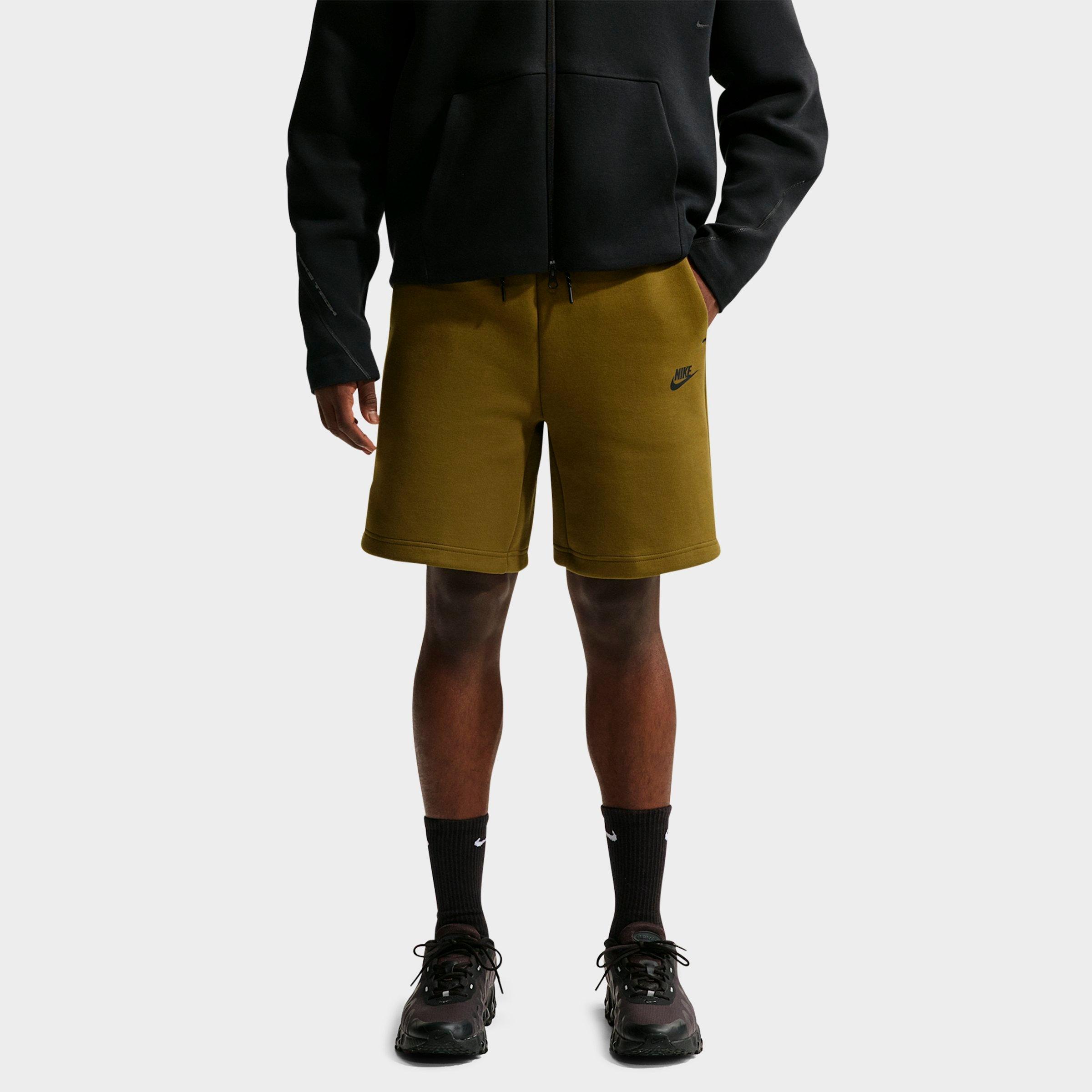 Click here for Nike Mens Tech Fleece Shorts in Olive Flak/Black S... prices