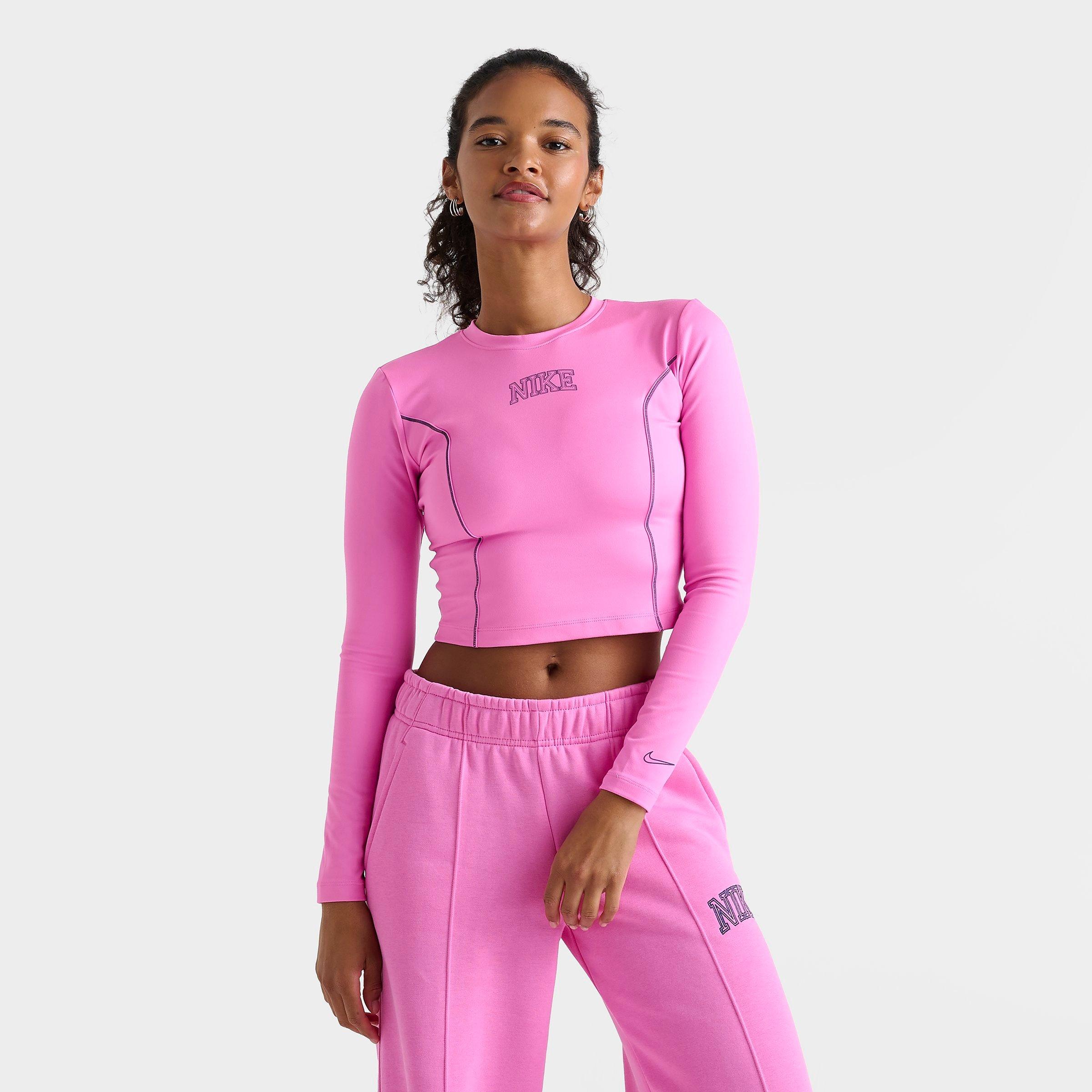 Click here for Nike Womens One Dri-FIT Long-Sleeve Top in Playful... prices