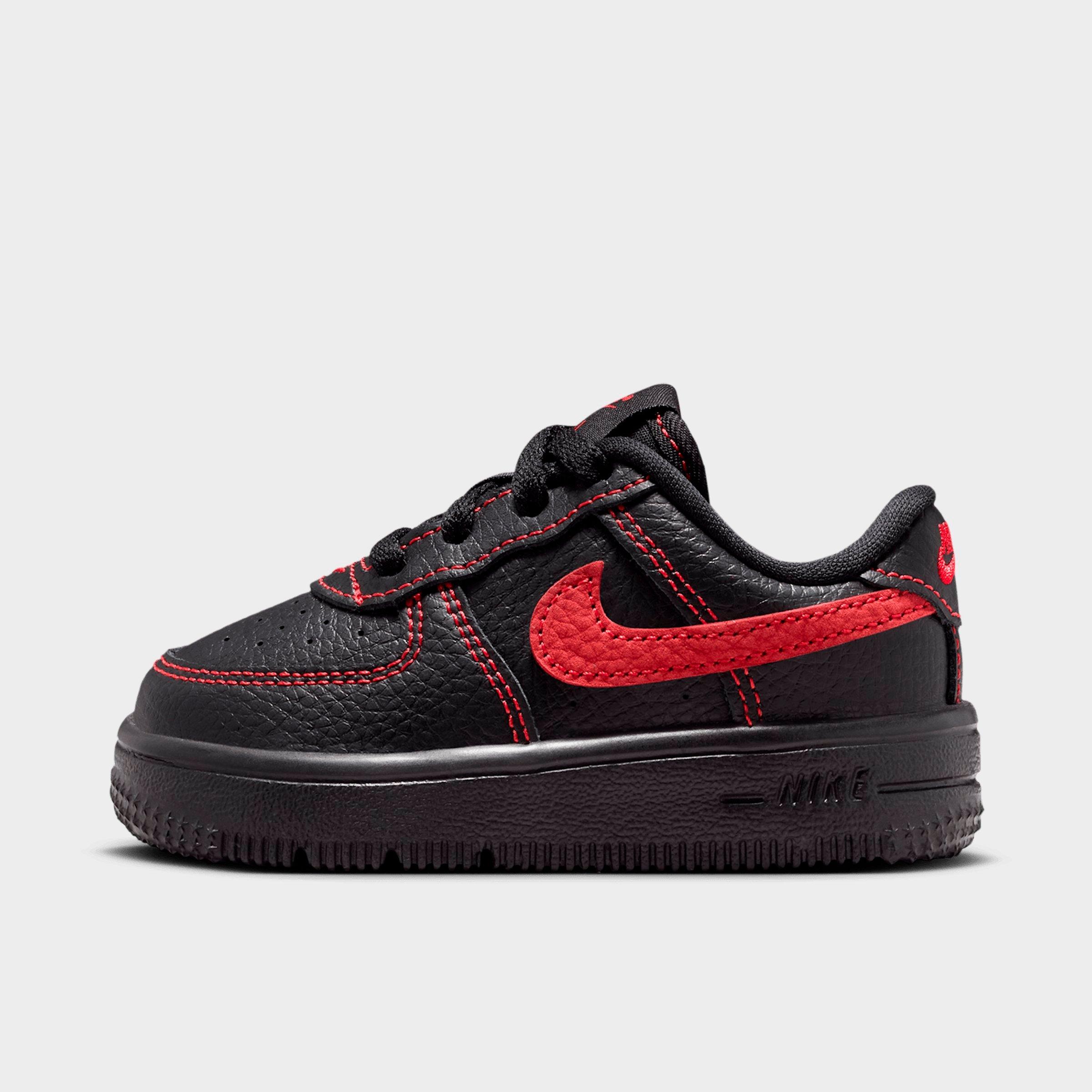 Click here for Nike Kids Toddler Force 1 Low Casual Shoes in Blac... prices