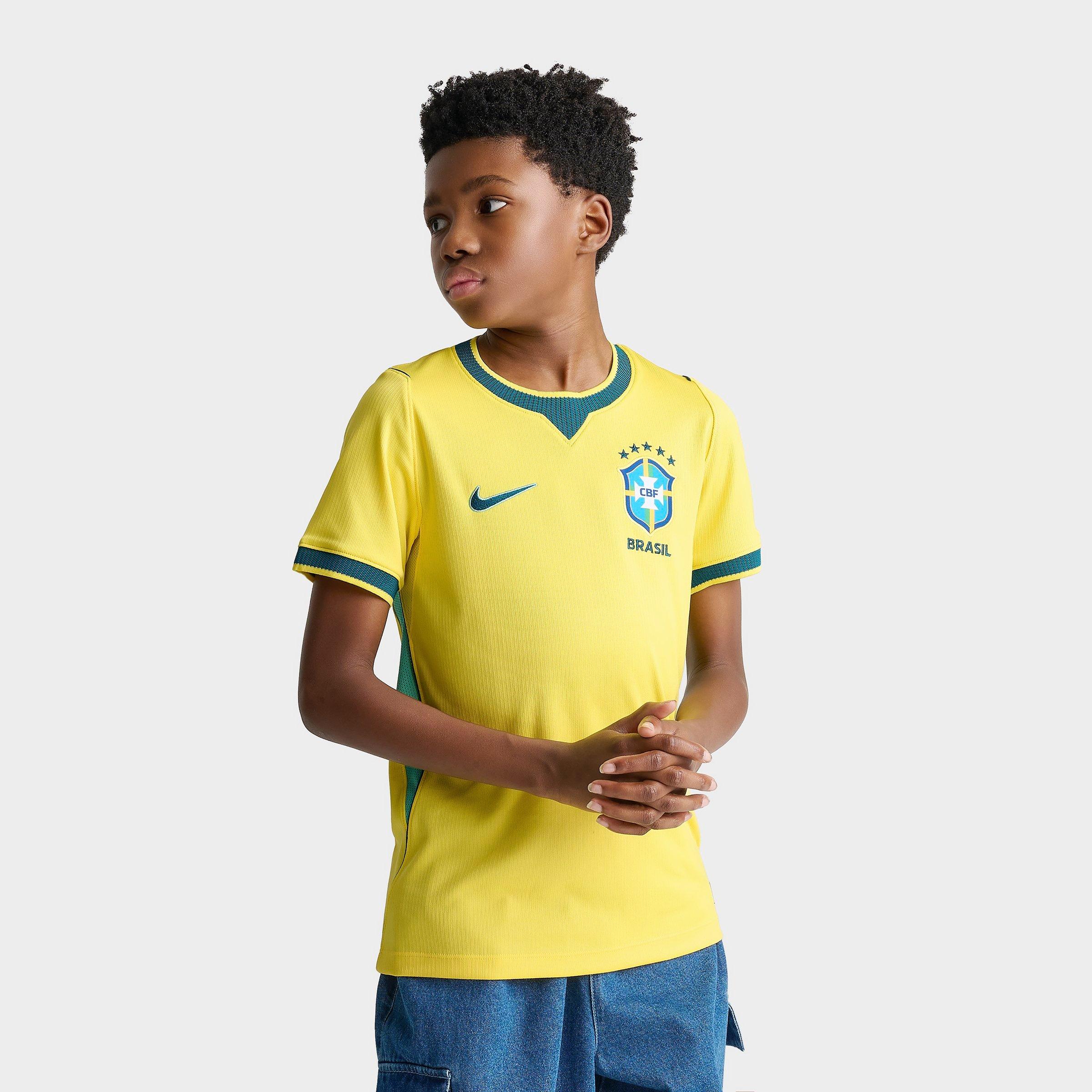 Click here for Nike Big Kids Brazil 26 Stadium Home Dri-FIT Repli... prices