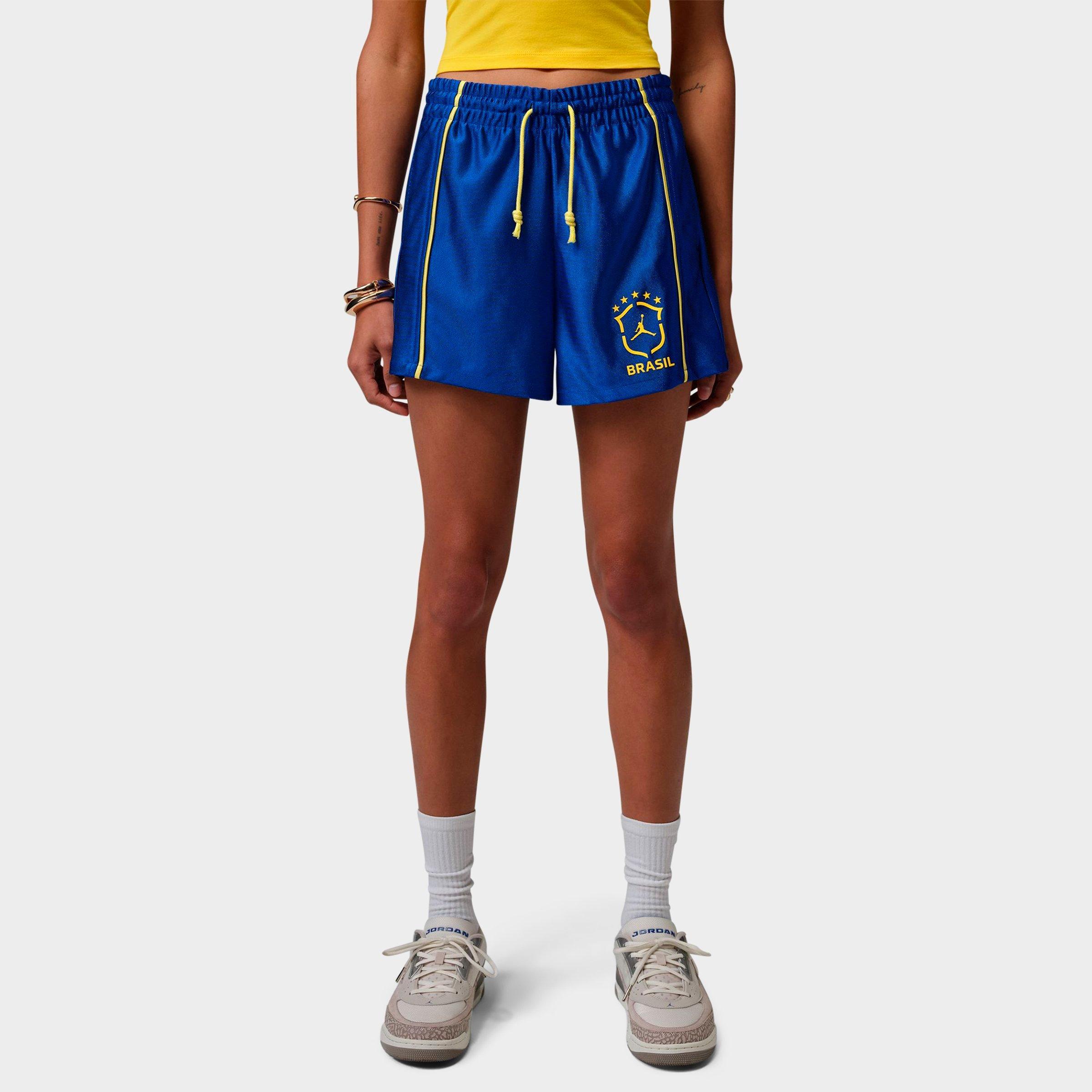 Click here for Jordan Womens Brooklyn Brazil Knit Shorts in Old R... prices