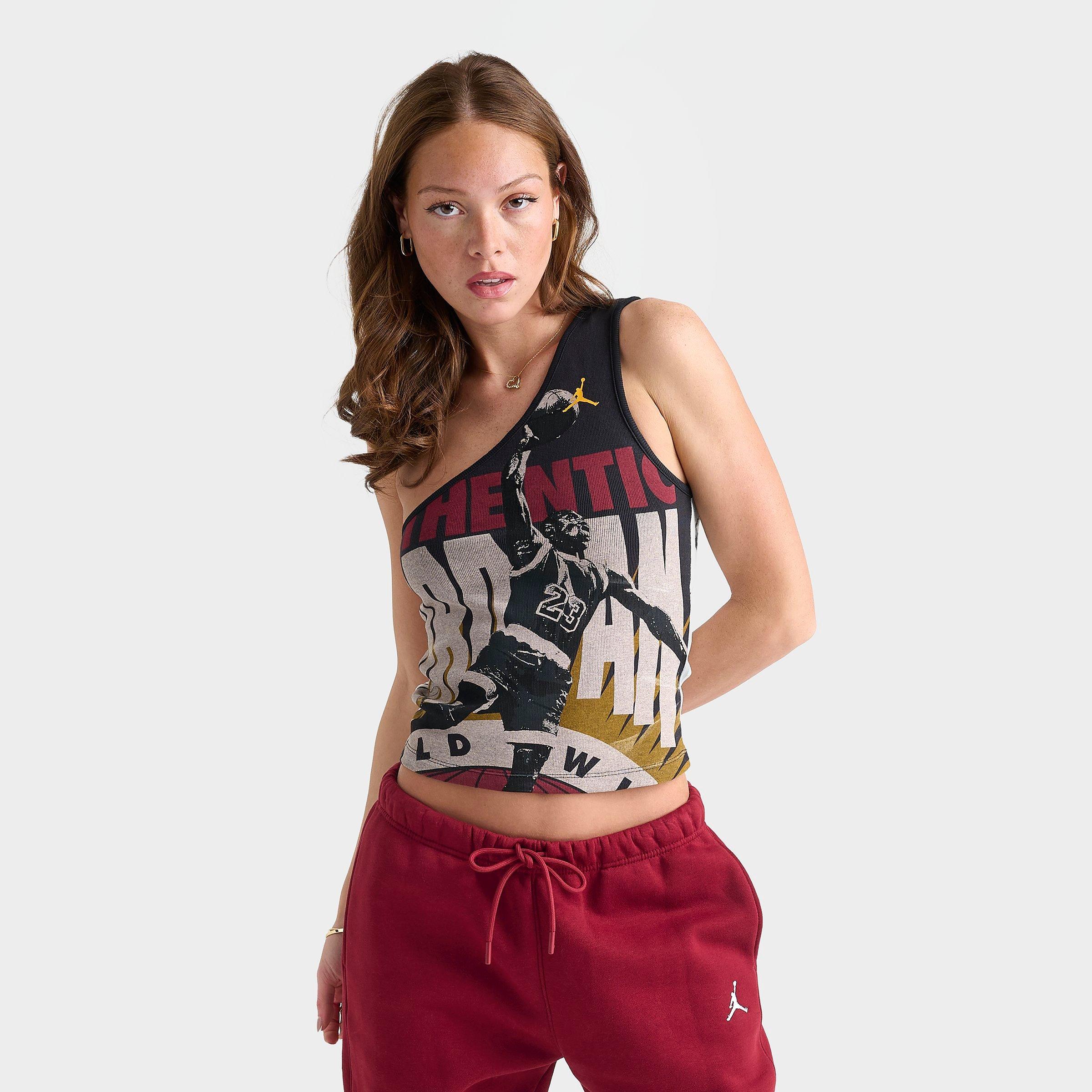 Click here for Jordan Womens Flight Graphic One-Shoulder Tank Top... prices